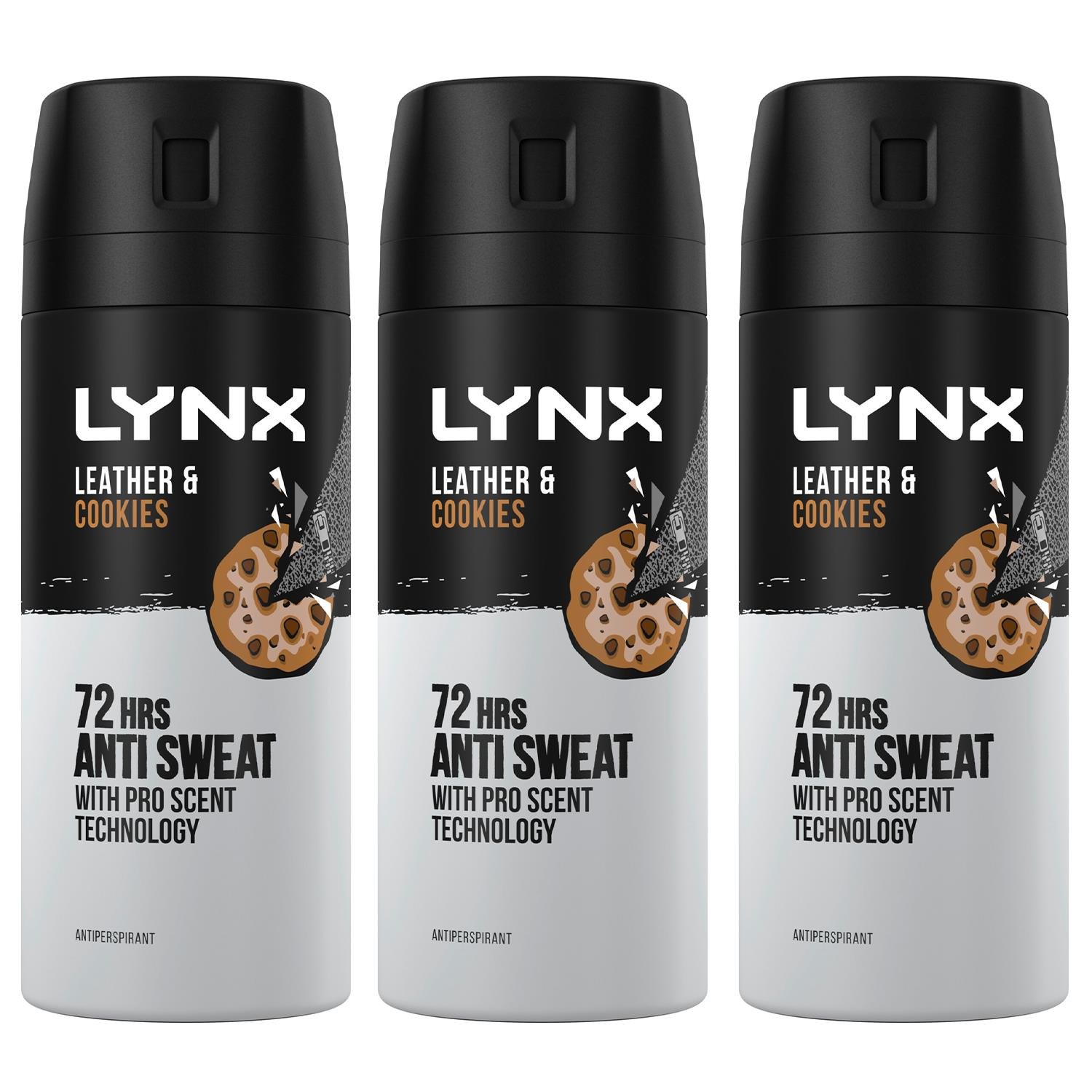 Lynx Antiperspirant Leather & Cookies Deodorant Spray with 72H ...
