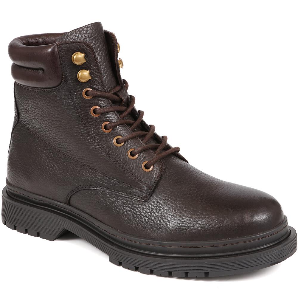 Jones Bootmaker Elio Leather Lace Up Boots