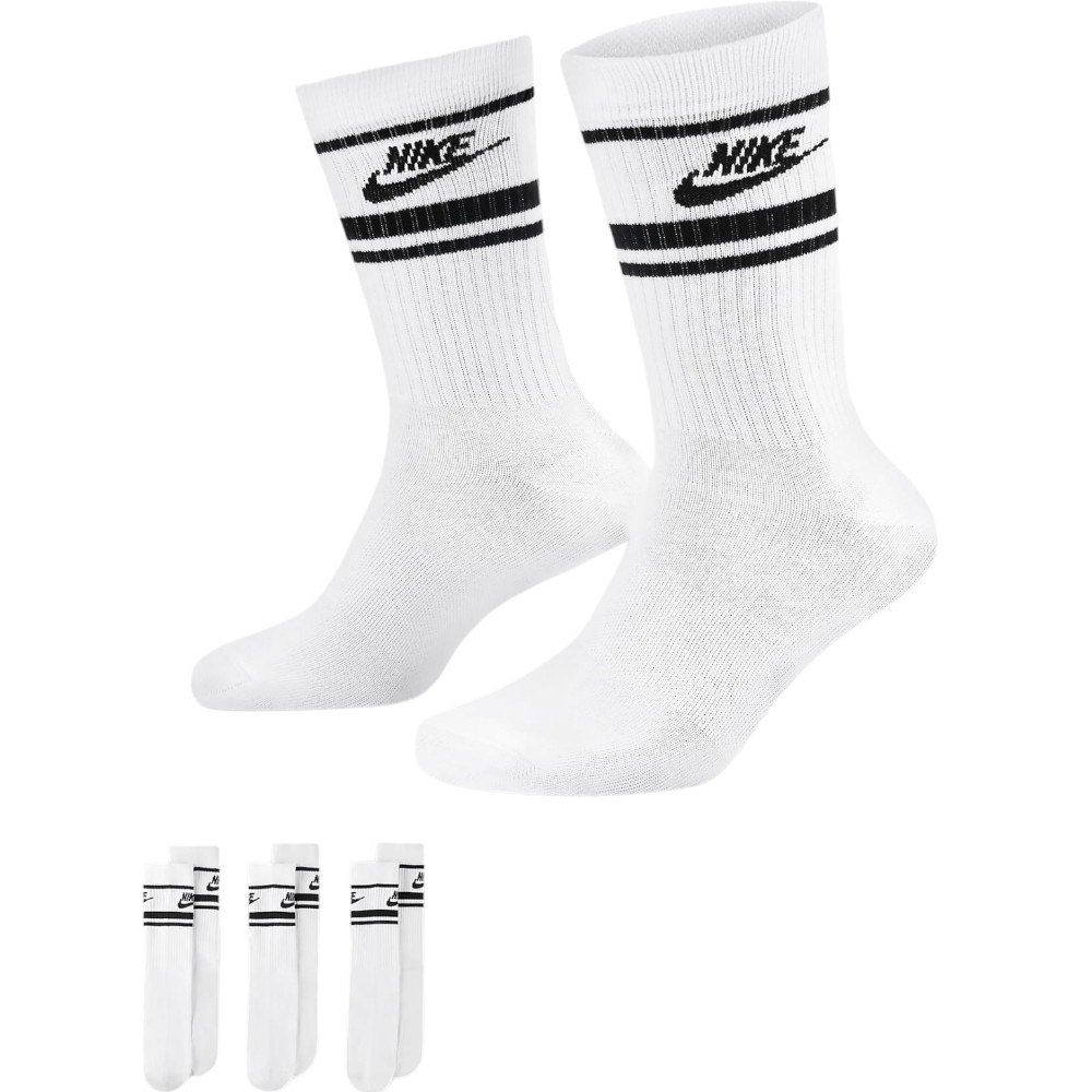 Nike DX5089 Unisex Dri-FIT Sportswear Everyday Essential Crew Socks (3 ...