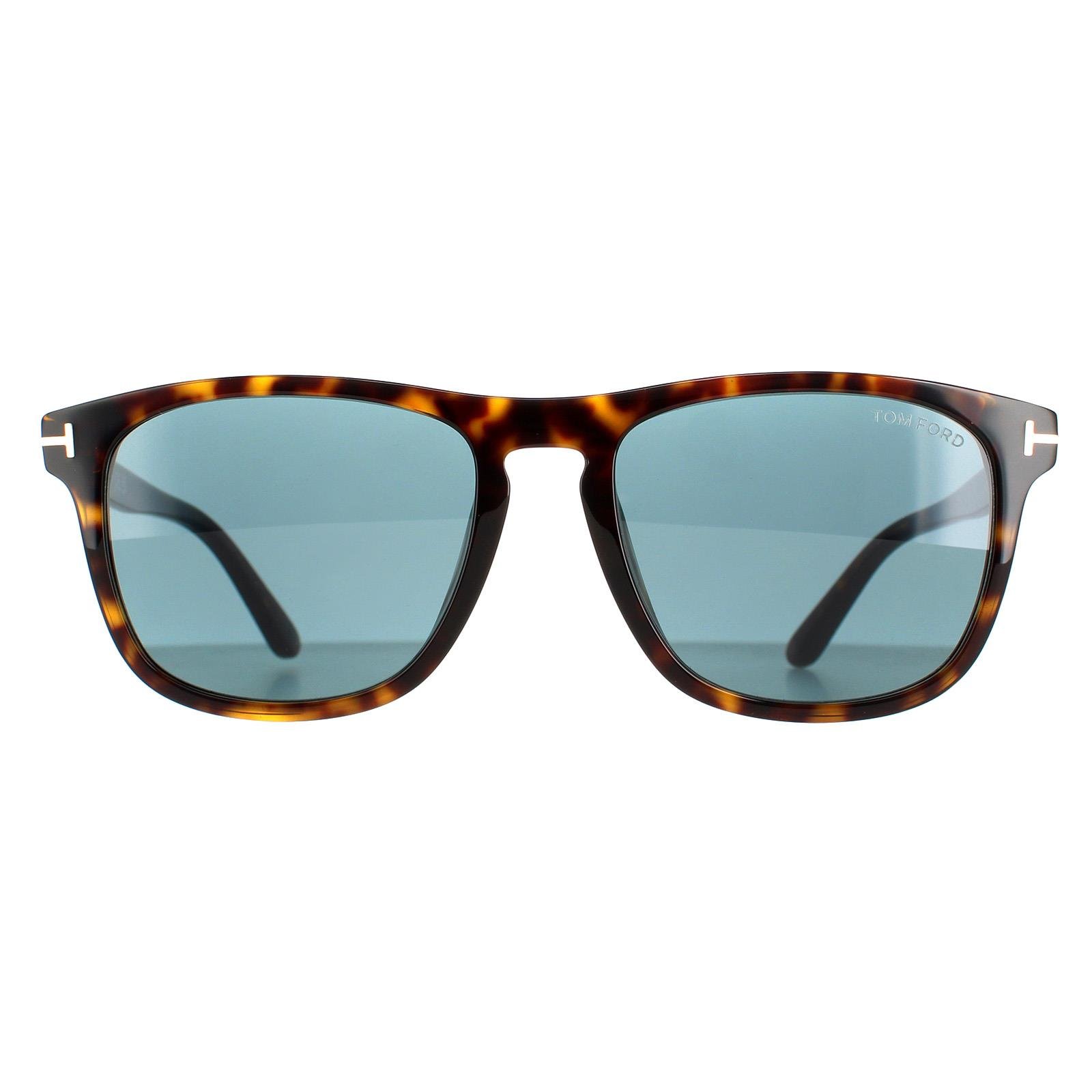 Tom Ford Quadratische Herren Sonnenbrille Dunkles Havanna Blau FT0930 ...