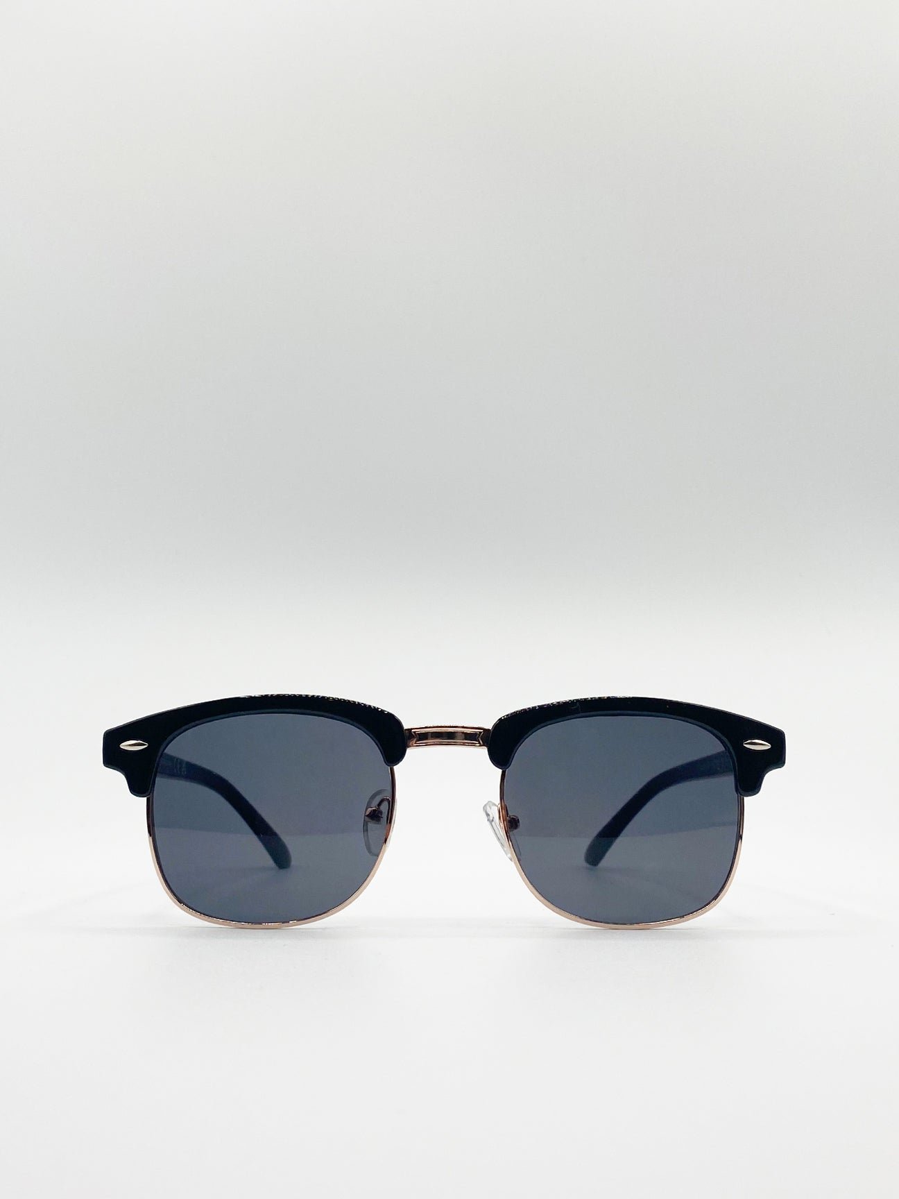 Half Frame Wayfarer Style Sunglasses