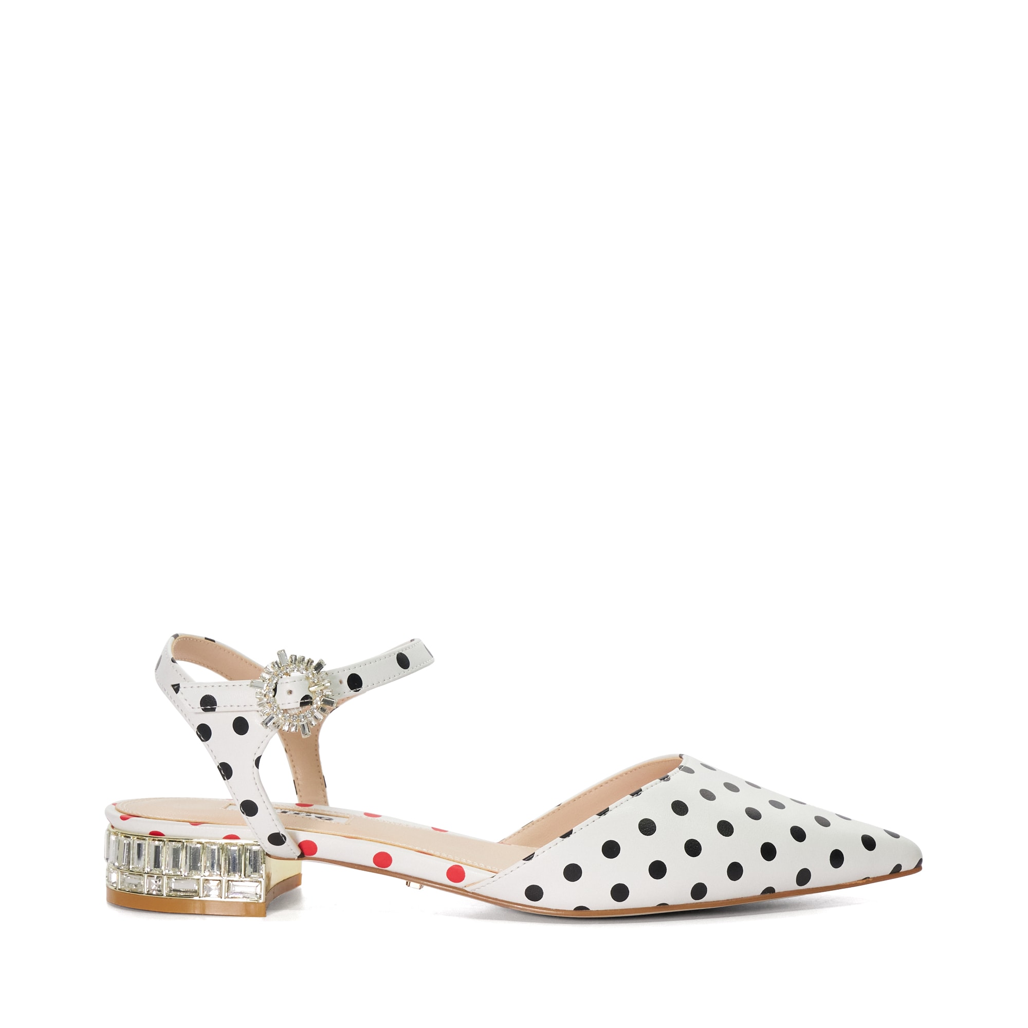 Dune Ladies Hodge - Polka Dot Jewel Embellished Slingbacks