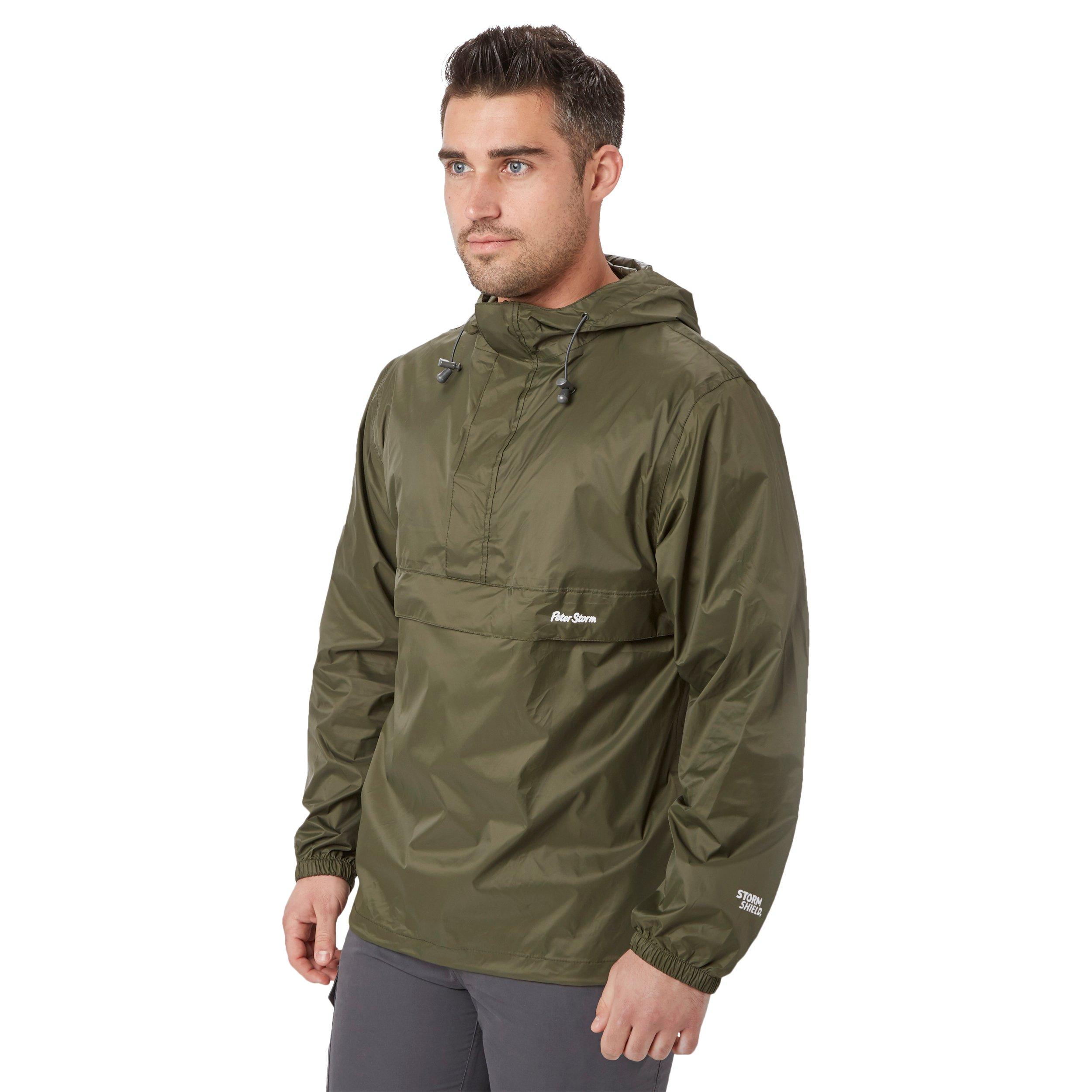 Peter Storm Men's Waterproof, Lightweight & Packable Cagoule with Large ...