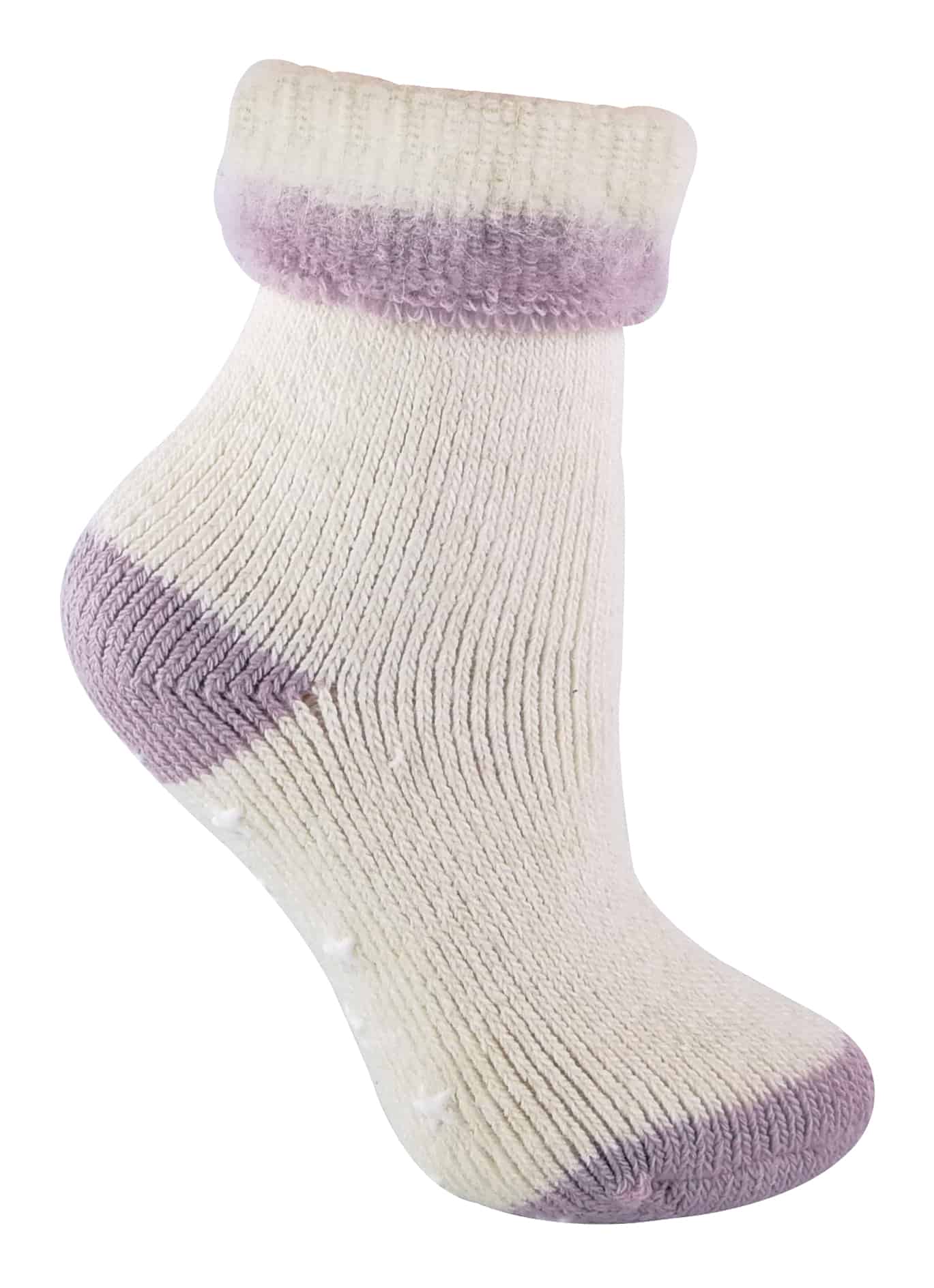 Ladies Alpaca Wool Blend Thermal Slipper Bed Socks with Grippers