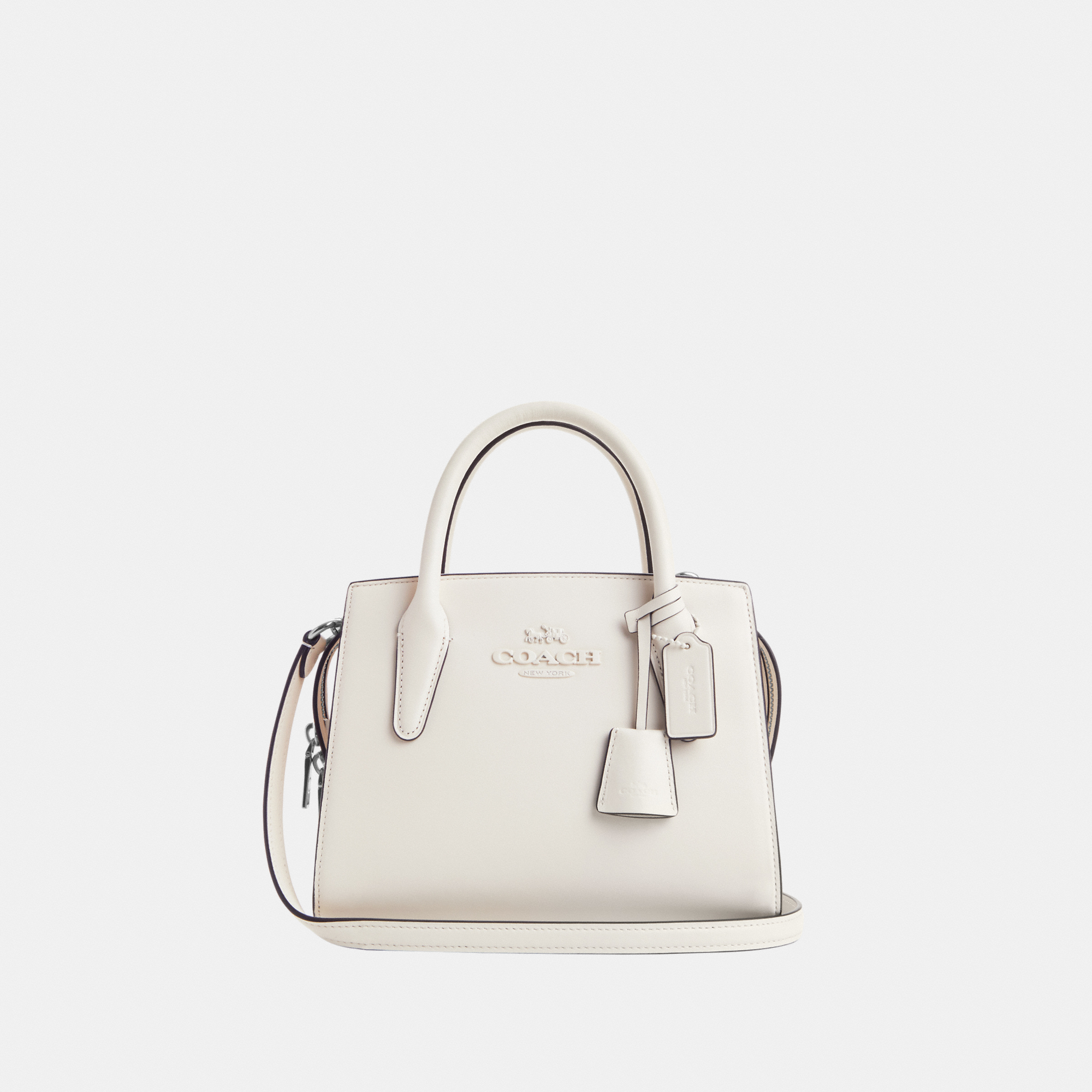 Smooth Leather Andrea Carryall with Tonal Hardware Bag