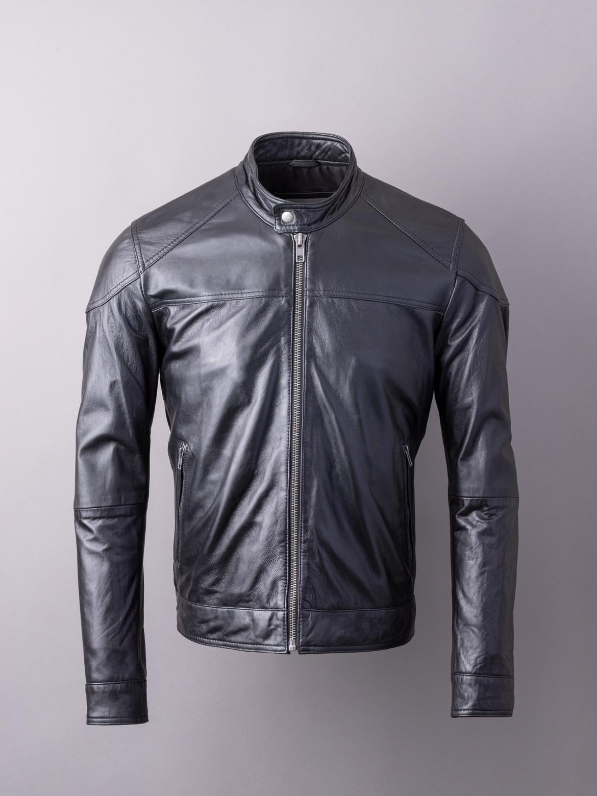 Carleton Leather Jacket in Black