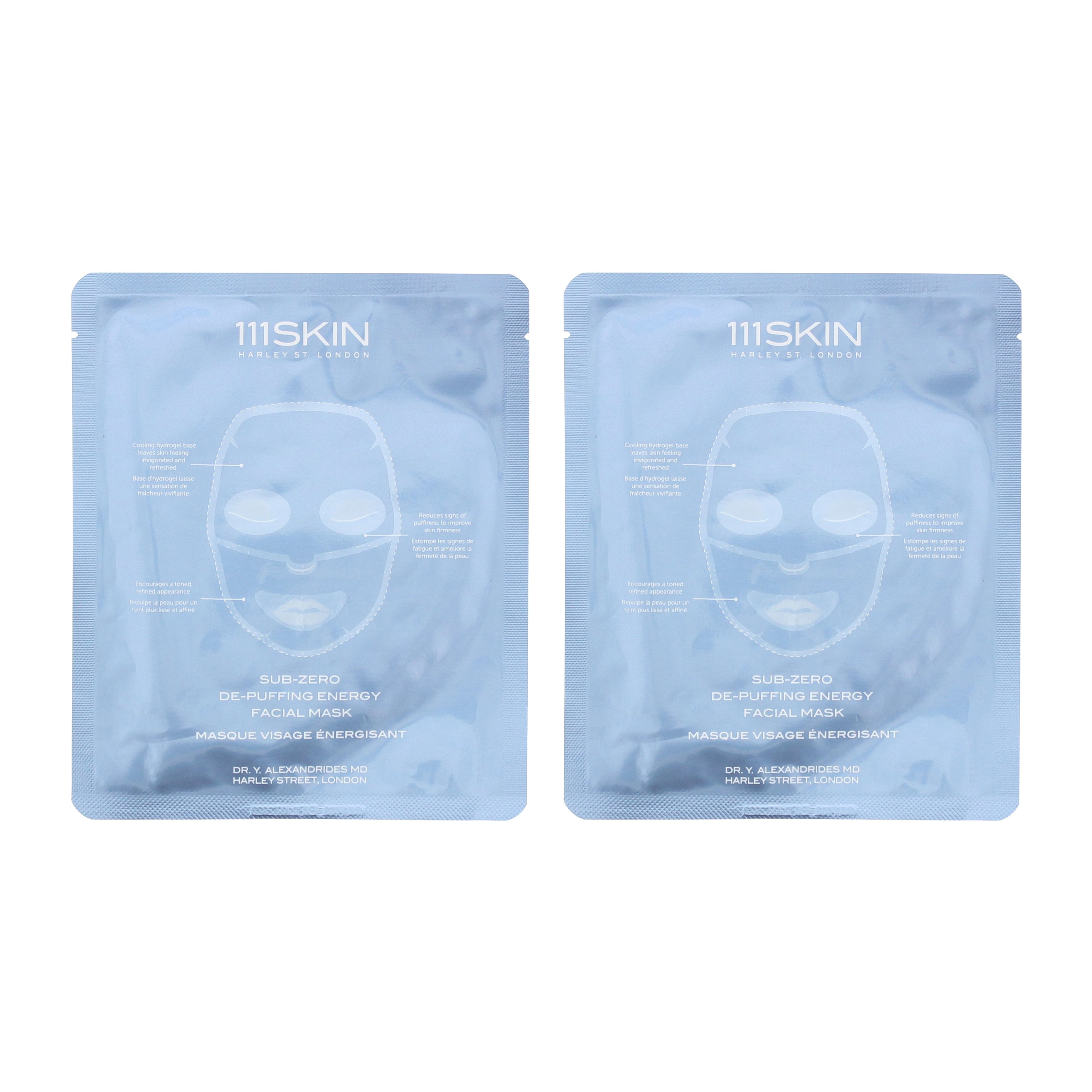 111 Skin Sub-Zero De-Puffing Energy Facial Mask 30ml x 2