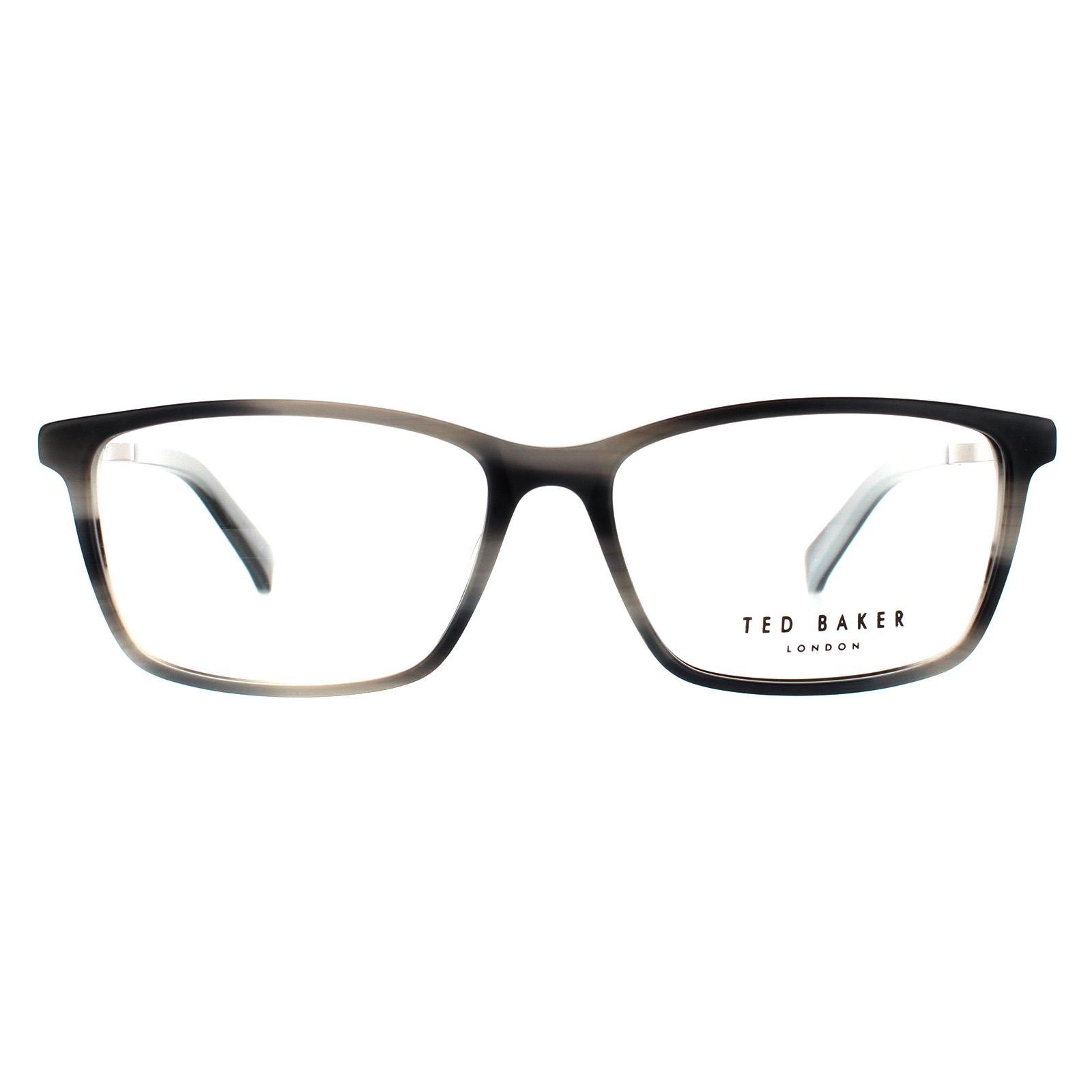 Ted Baker rechthoek heren grijze hoornglazen frames