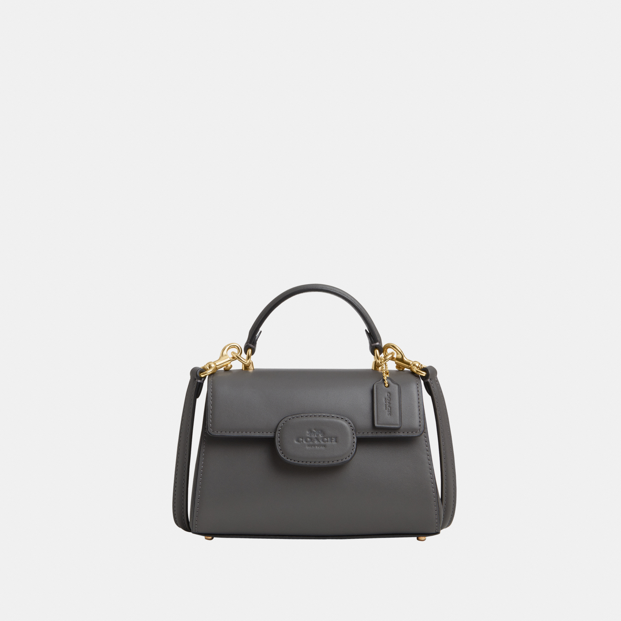 Eliza Mini Top Handle with Leather Covered Closure