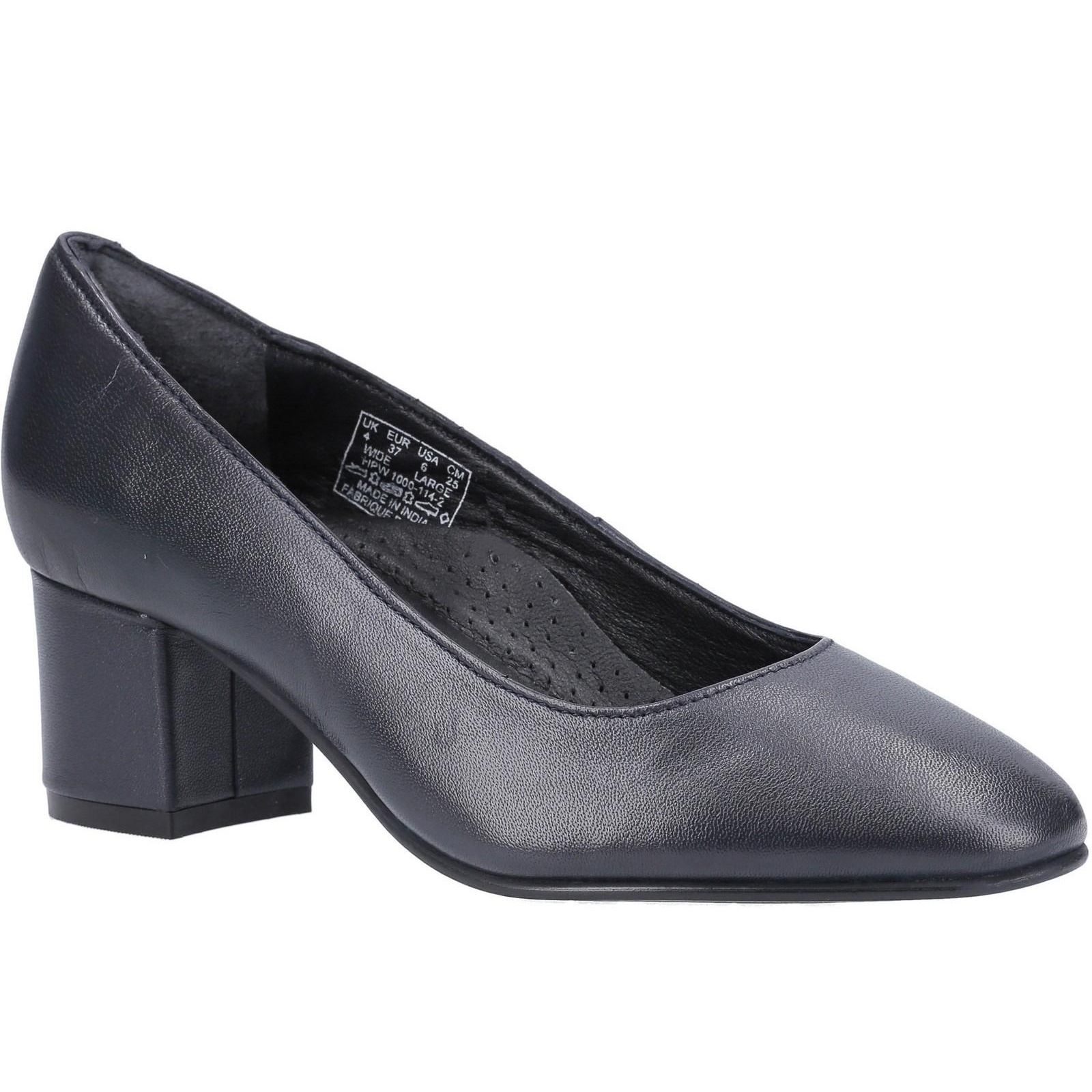 Hush Puppies Ladies/Womens Anna Leather Court Shoe (Navy)