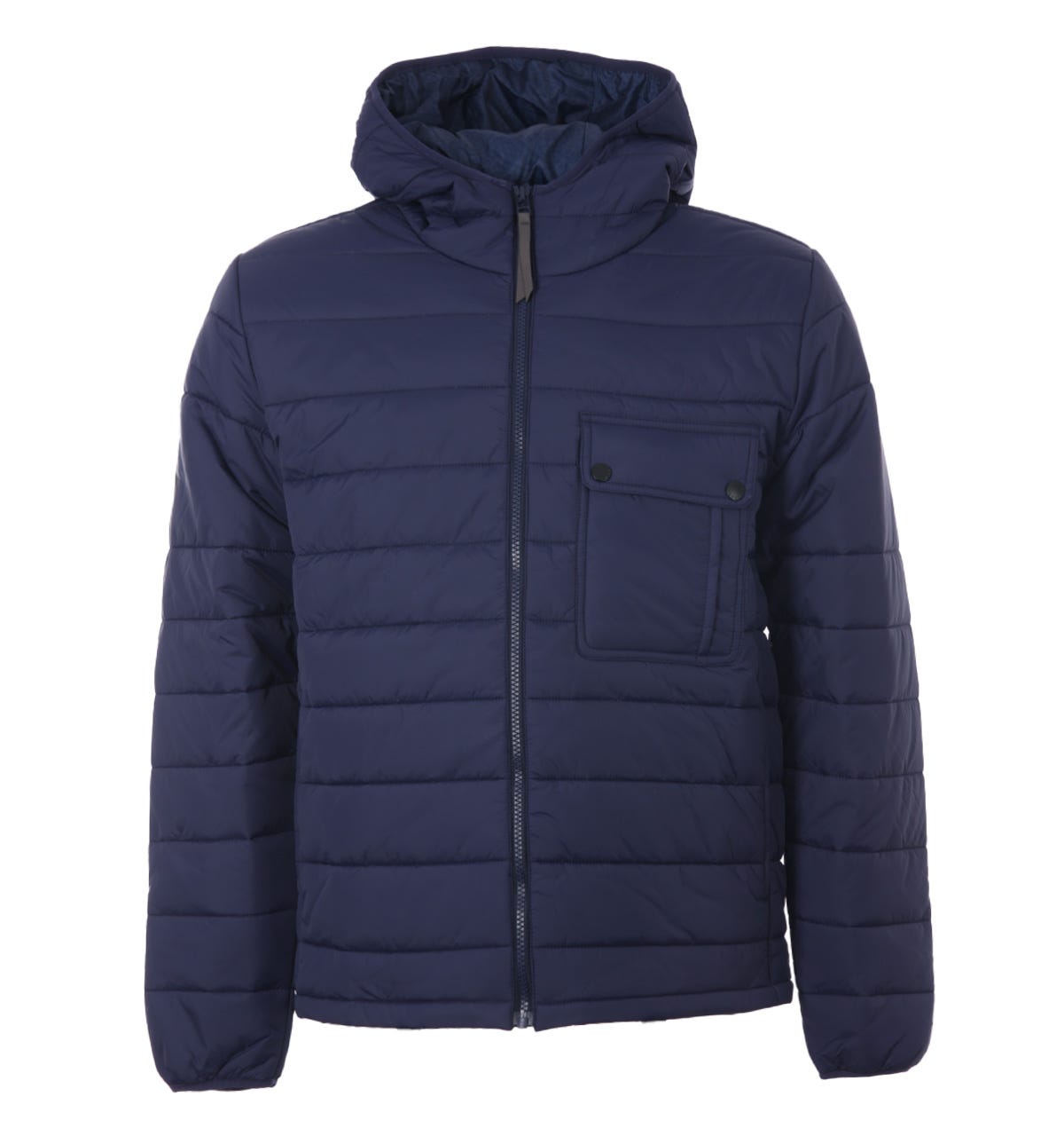 Pretty Green Donlan gewatteerd nylon jack voor heren, marineblauw