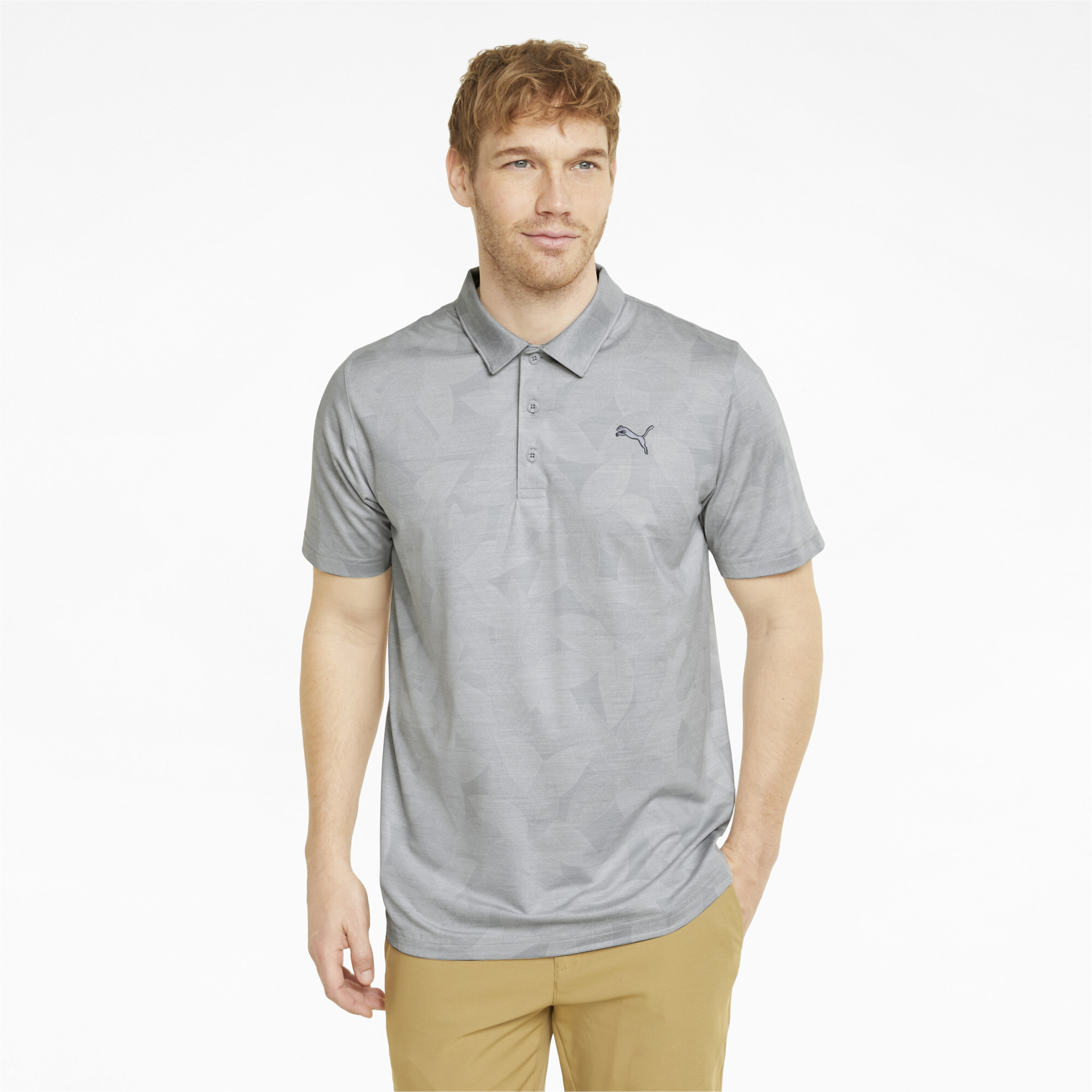 PUMA Mens CLOUDSPUN Leaflet Golf Polo Shirt