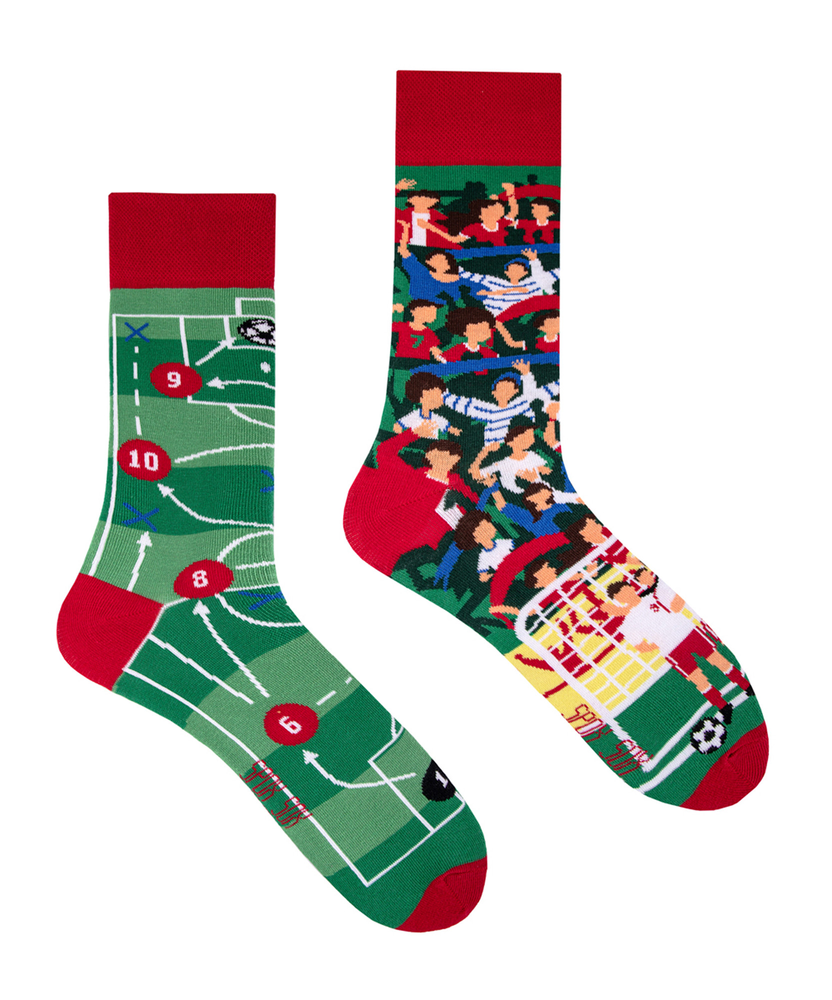 SPOX SOX - Mens & Ladies Mismatched Novelty Odd Socks - Football
