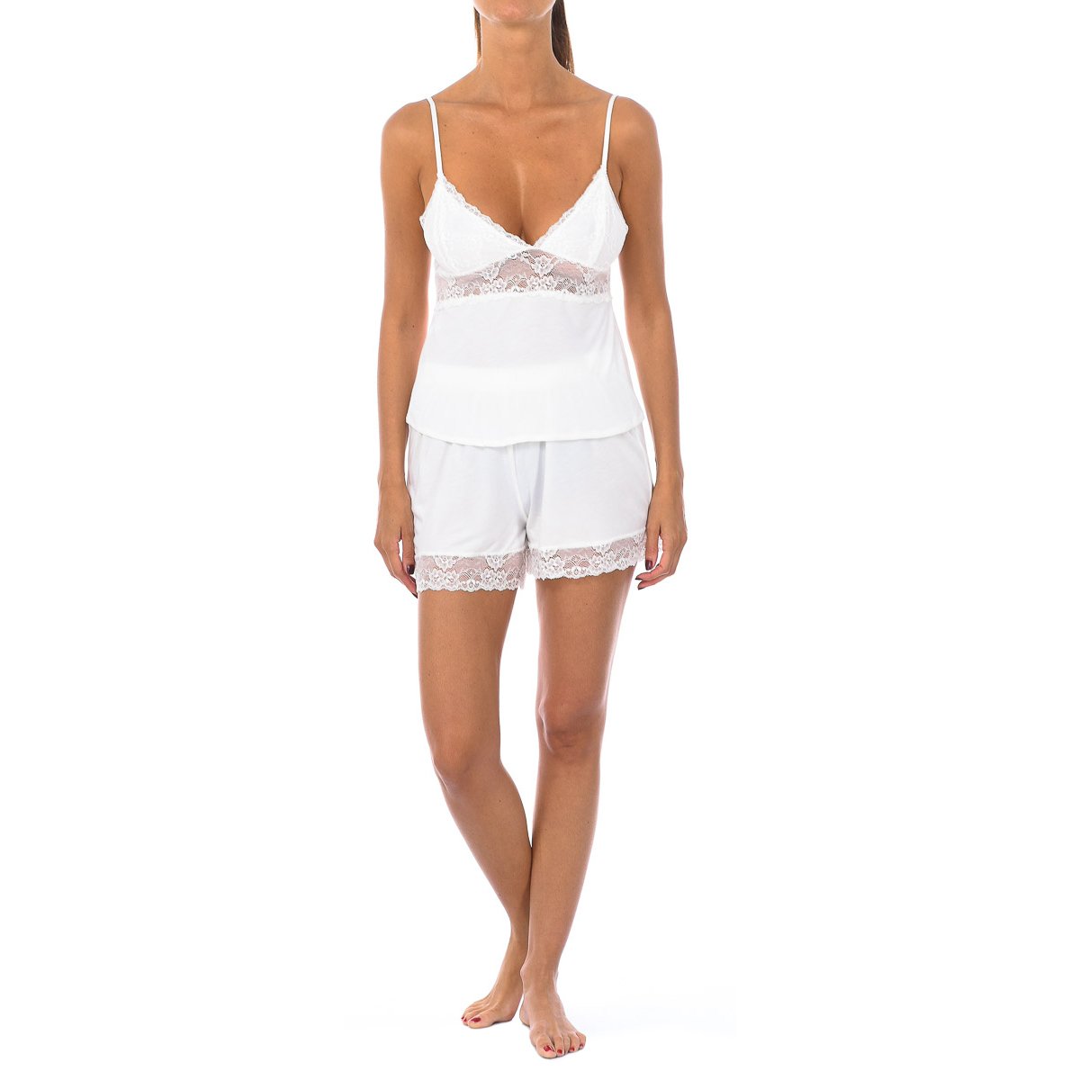 Women's V-neck Tank Pajamas 1203