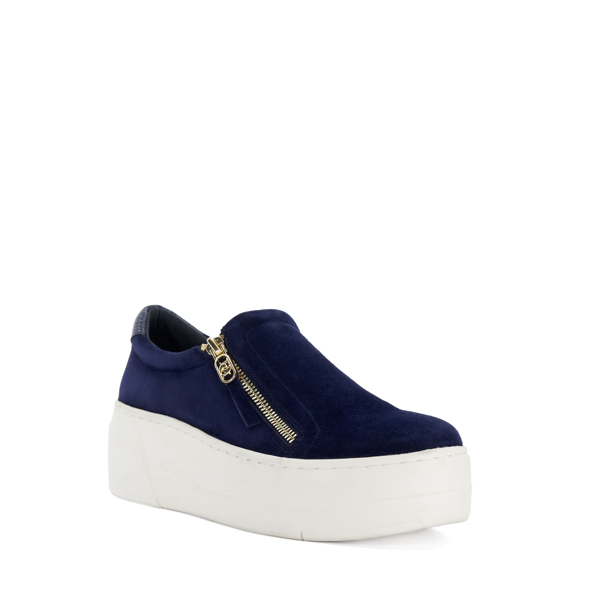 Dune Ladies Episodic - Suede Side Zip Chunky Flatform Trainers