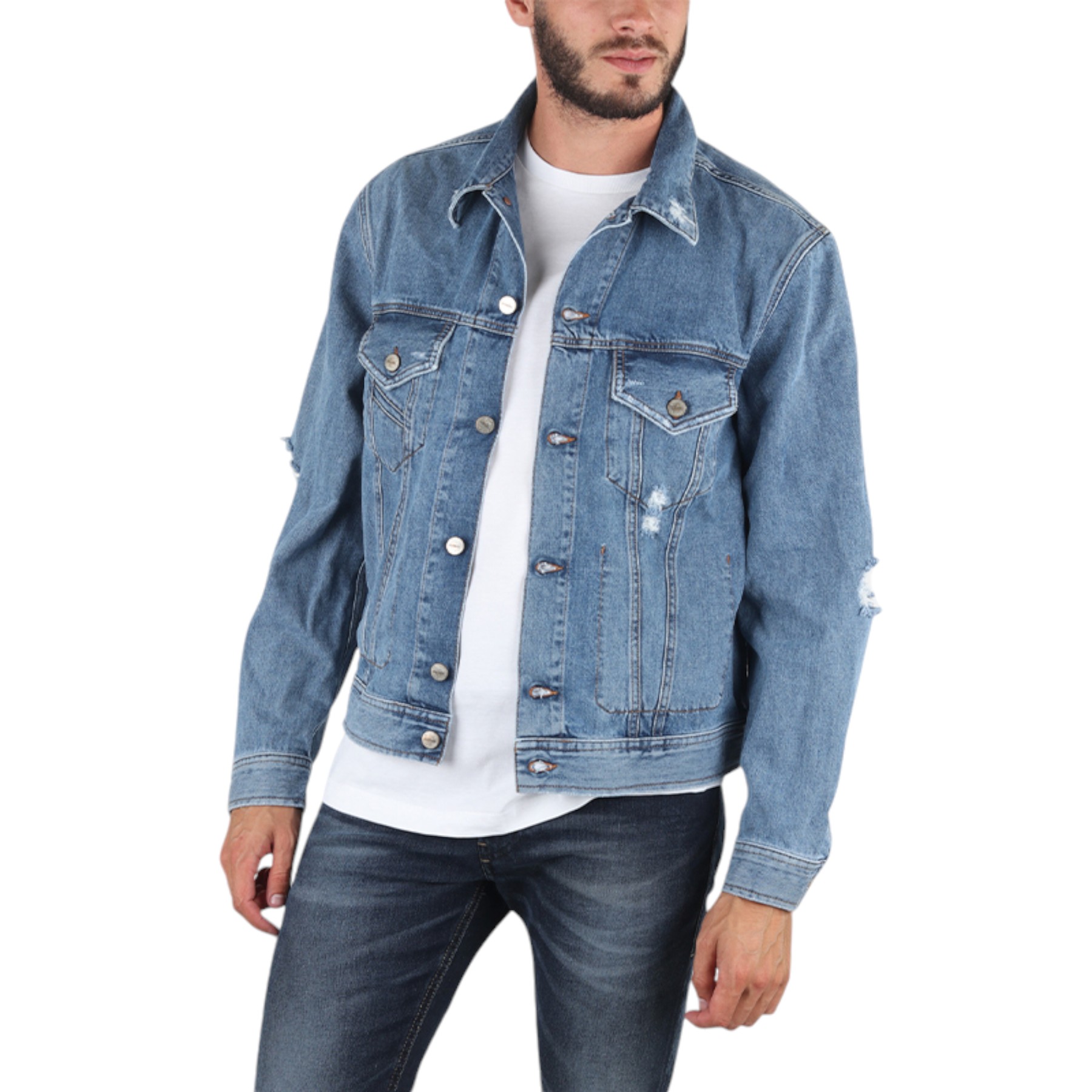 DIESEL D ROBYN Mens Denim Jeans Jacket