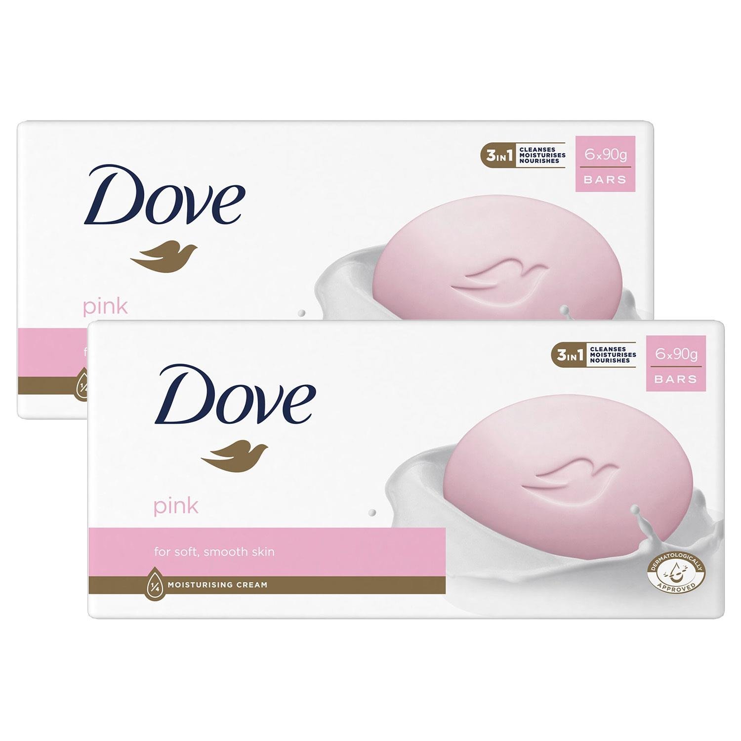 Dove Pink Beauty Cream Bar for Soft & Smooth Skin, Moisturising Cream ...