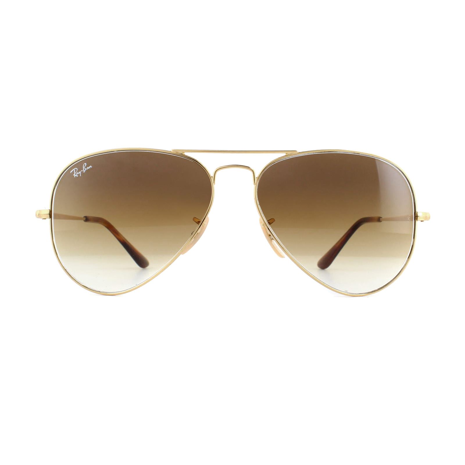Ray-Ban Sunglasses Aviator Metal II RB3689 914751 Gold Brown Gradient