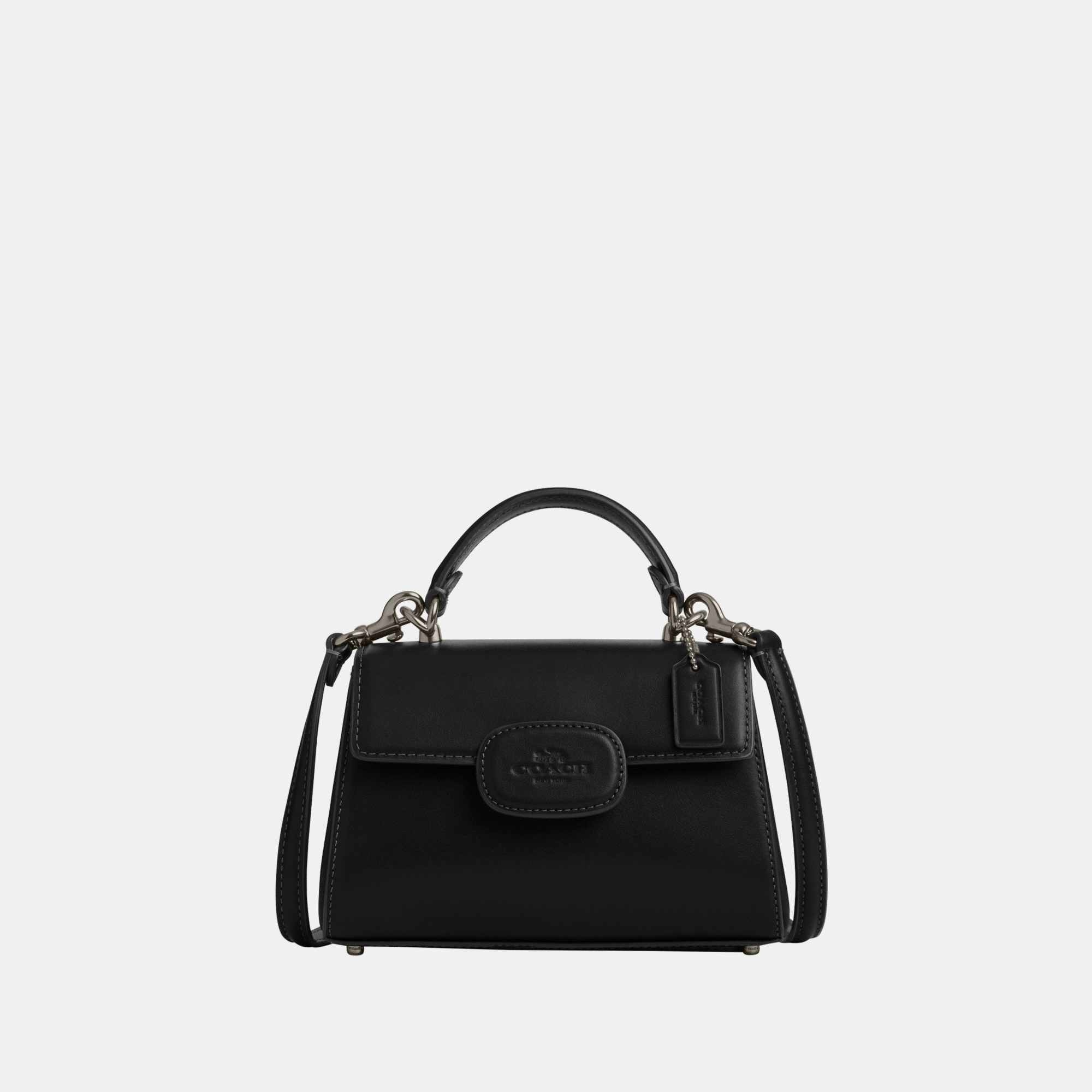 Eliza Mini Top Handle with Leather Covered Closure