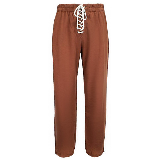 Puma x Rihanna Fenty Front Lacing Sweatpants Brown Womens Bottoms 575145 01