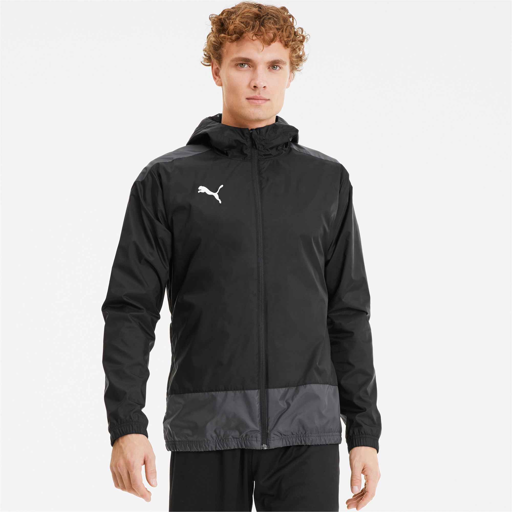 PUMA Mens teamGOAL Training Rain Jacket