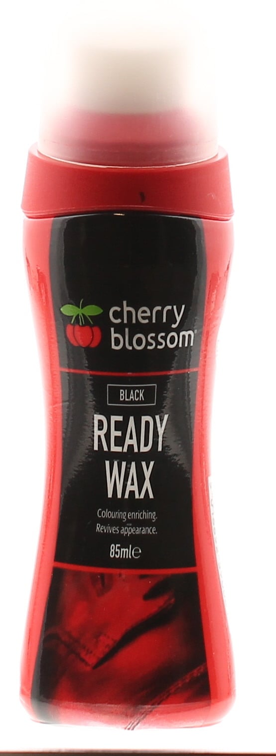 Cherry Blossom Ready Wax Shoe Care black