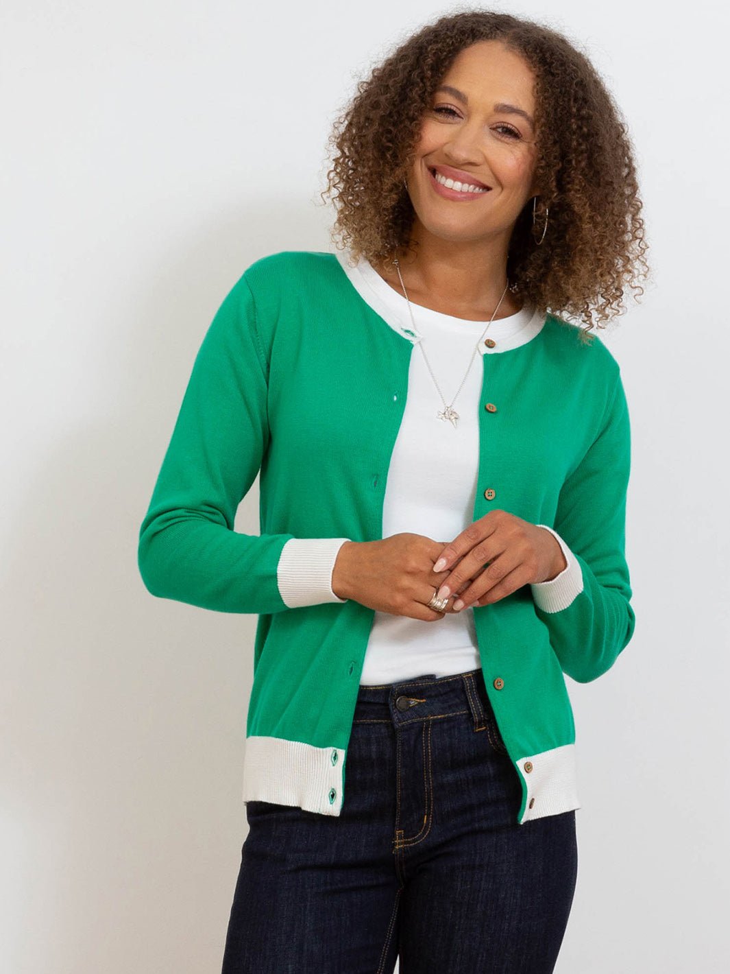 Kite Clothing Sandecotes Knit Cardigan Green