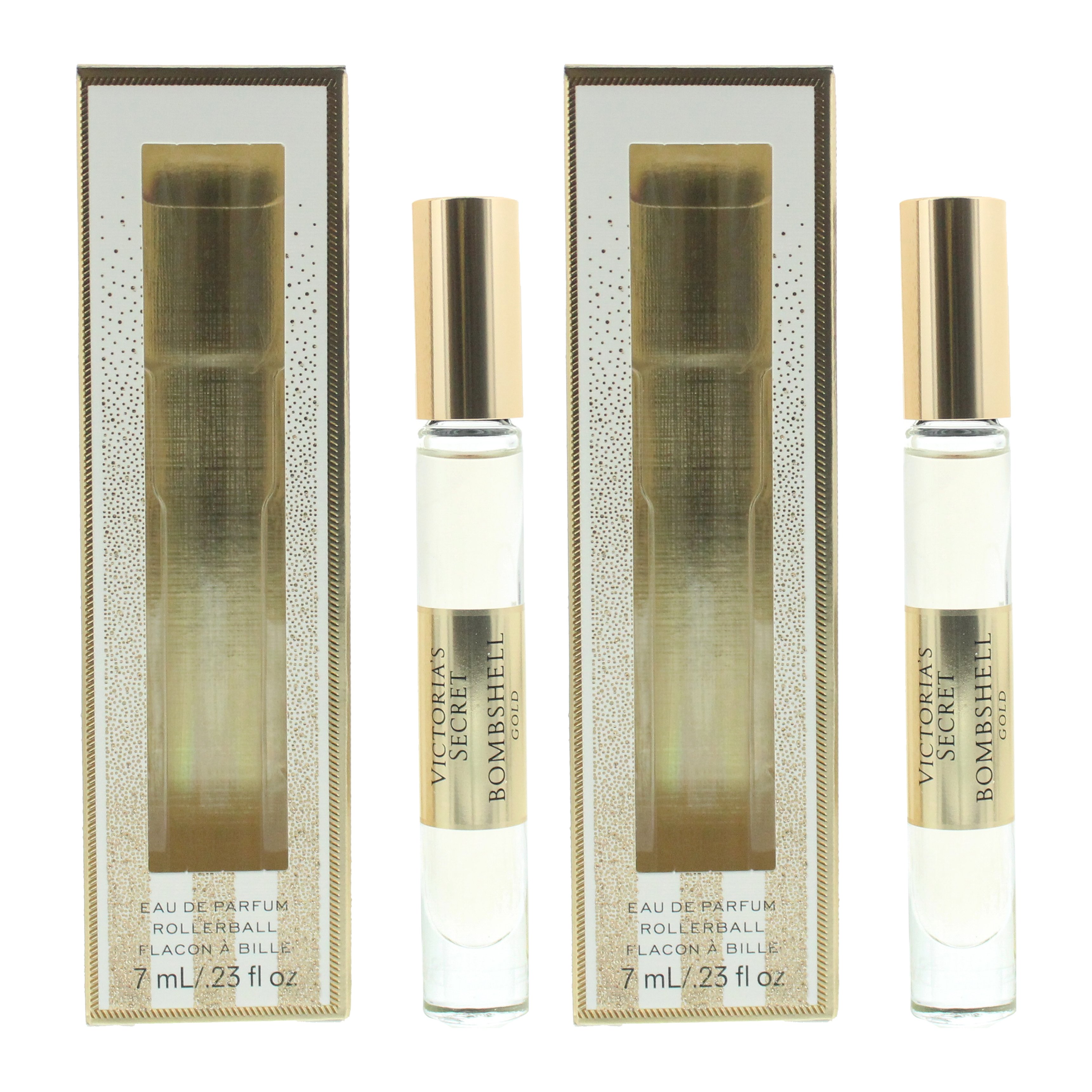 Victoria's Secret Bombshell Gold Rollerball Eau De Parfum 7ml x 2