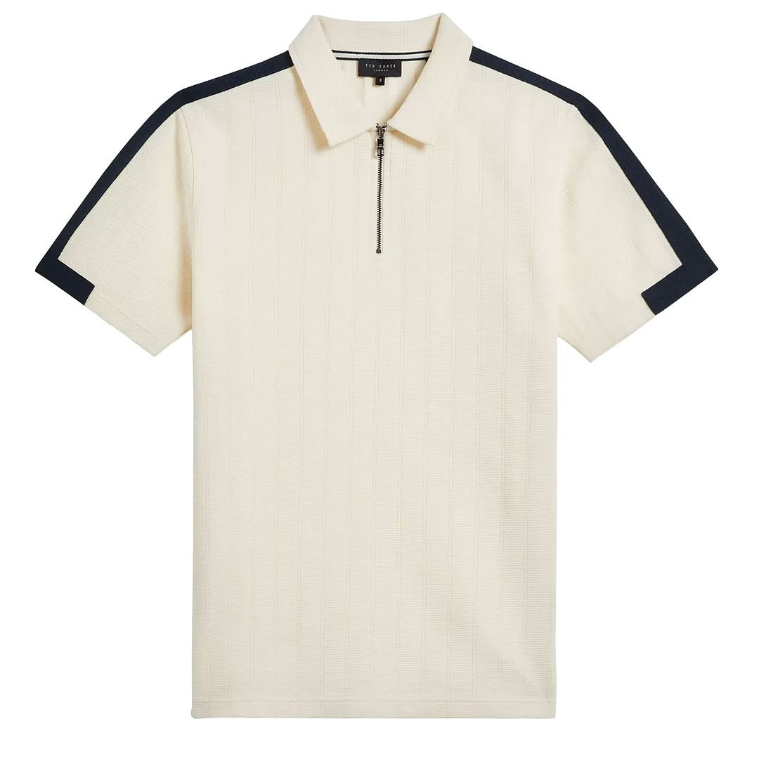 Ted Baker Abloom Mens Cream Polo Shirt