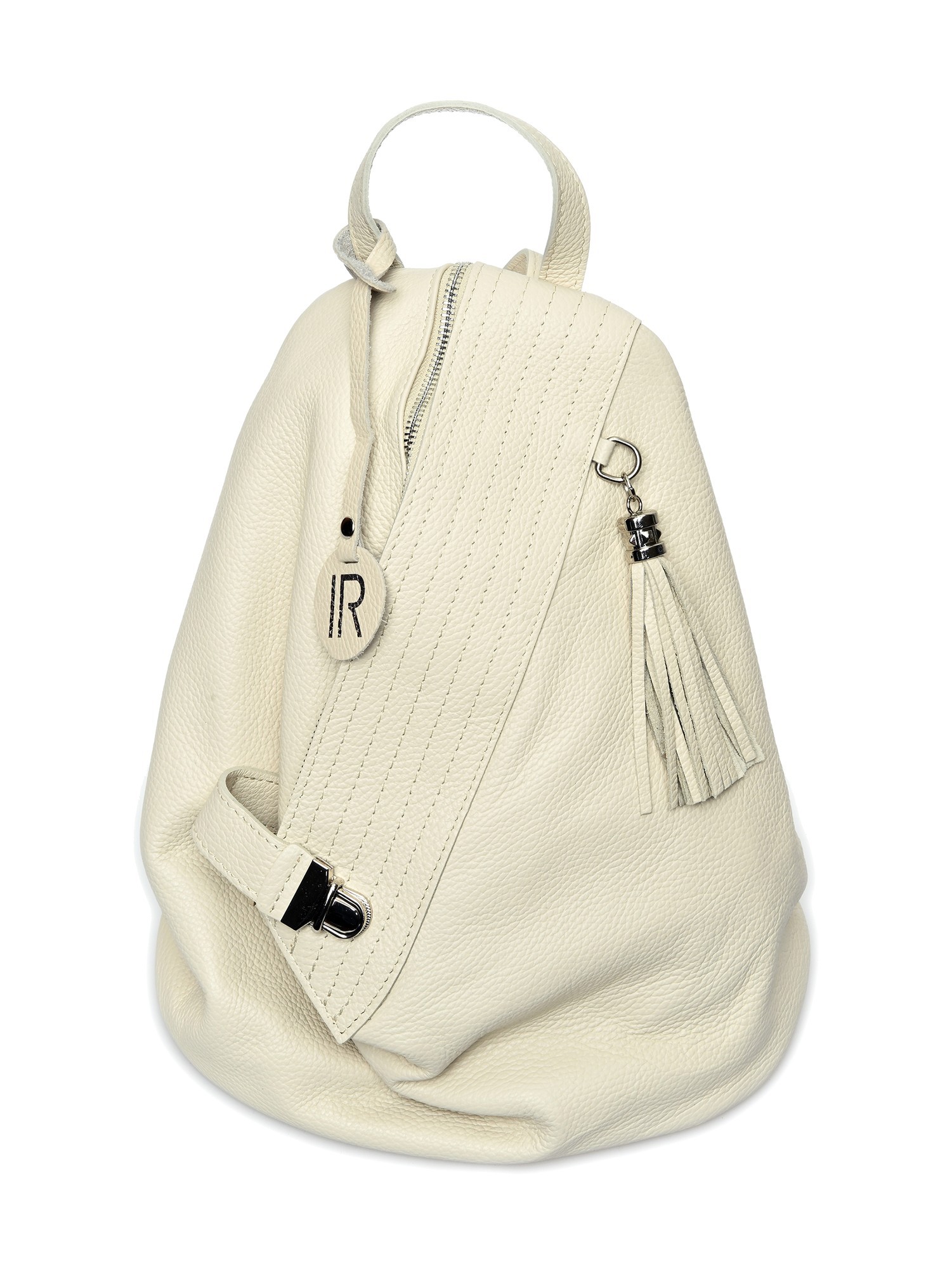 Isabella Rhea Beige Rundleer Tas