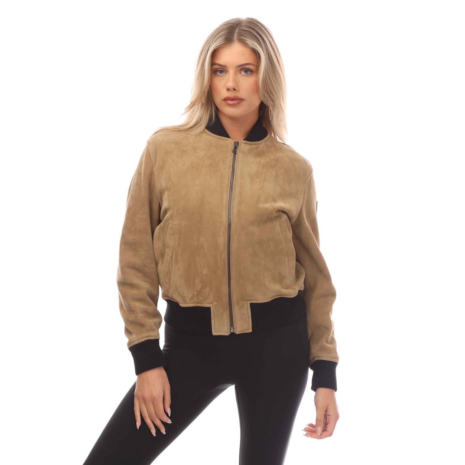 Women's Belstaff Centenary Bomber Jacket in Khaki