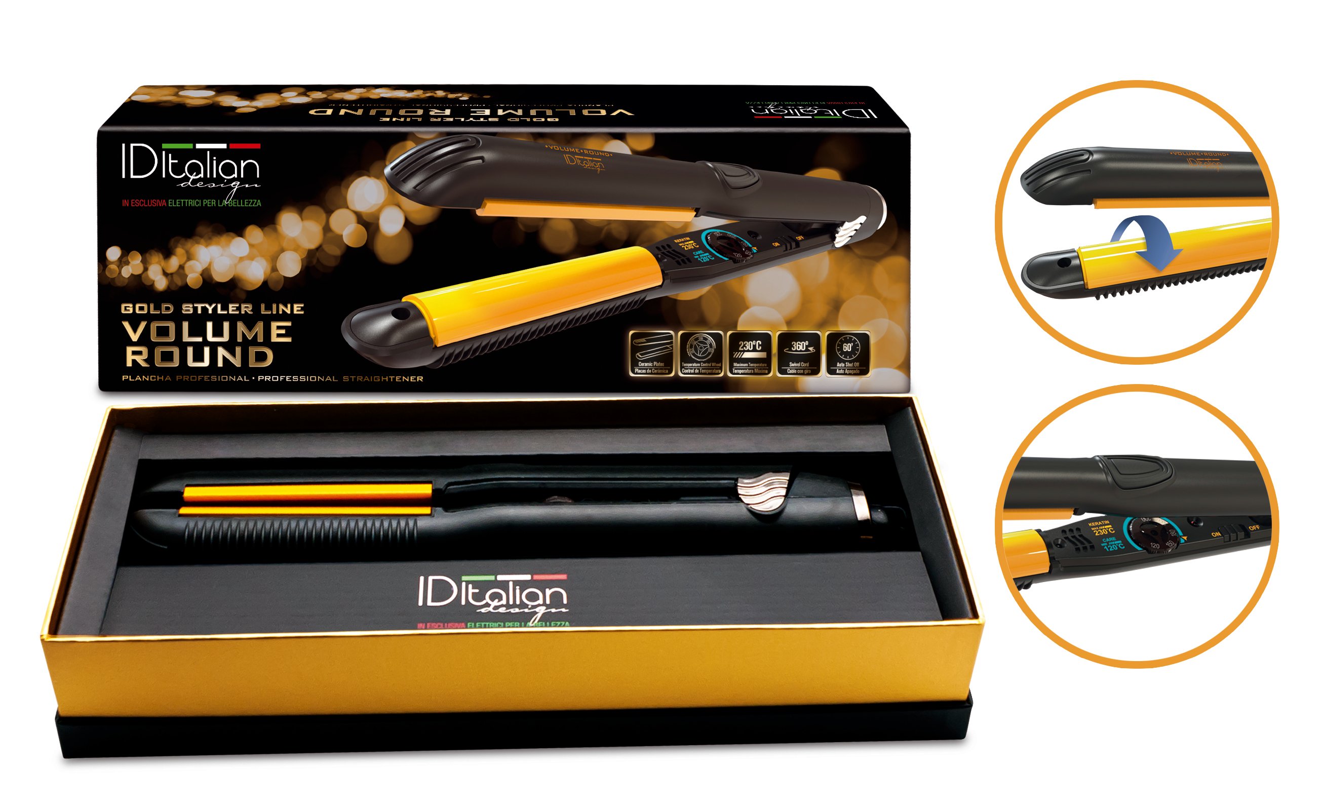 GOUDEN STYLER VOLUME RONDE STIJLTANG