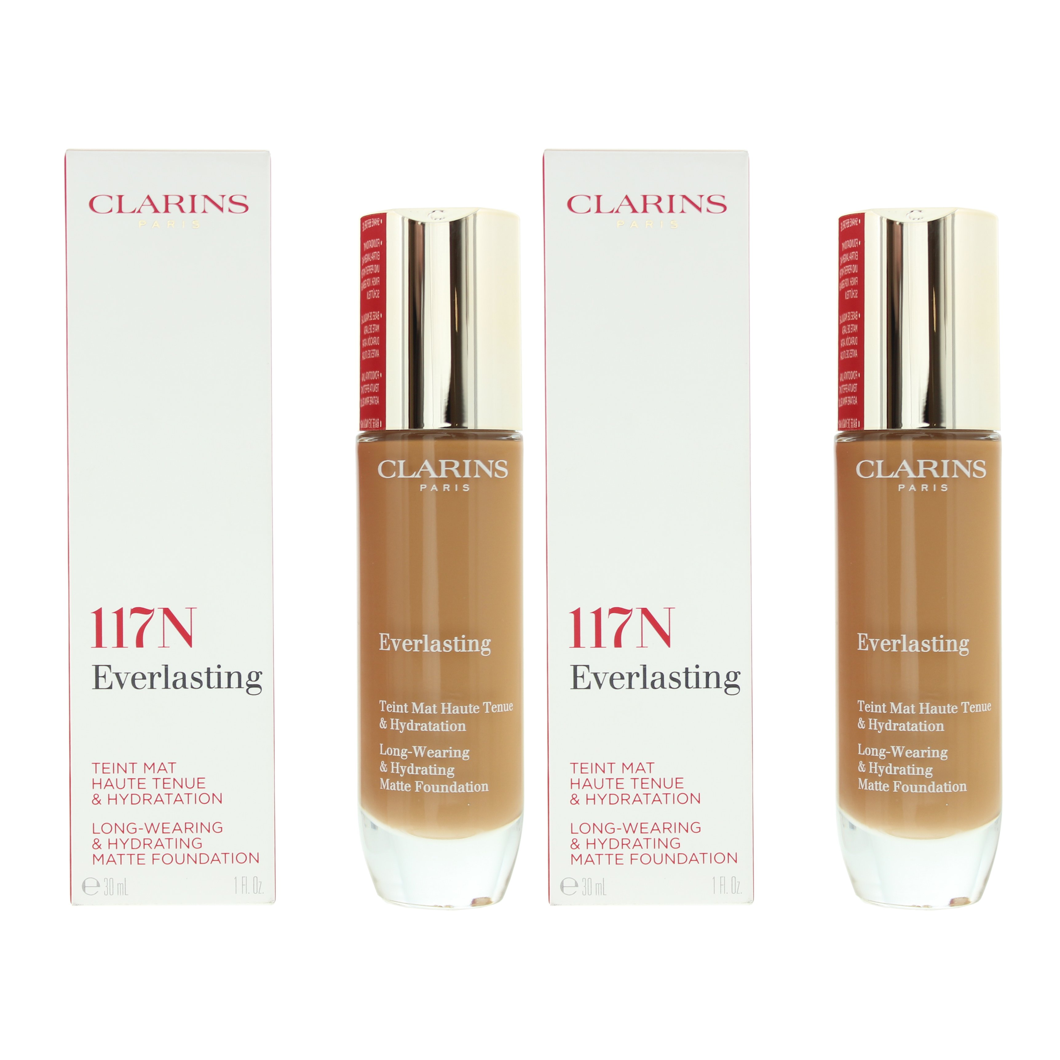 Clarins Everlasting Long Wearing & Hydrating Foundation 30ml - 117N ...