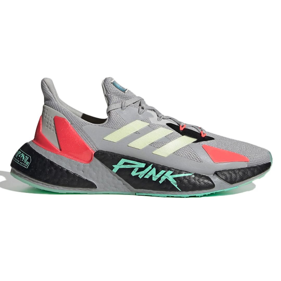 Adidas cyberpunk 2077 x x9000l4 herren grau laufende trainer