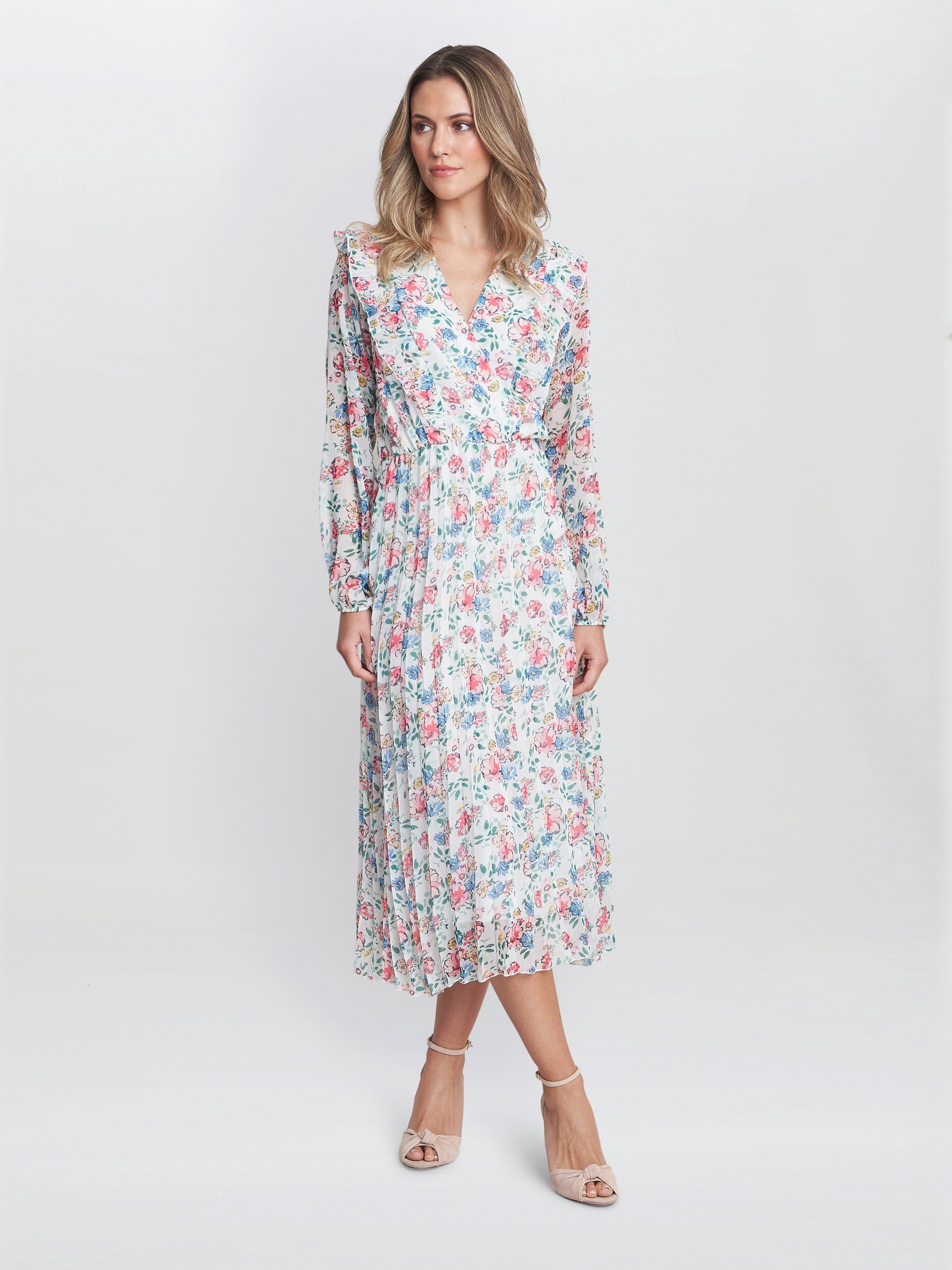 Chantelle Pleated Frill Dress