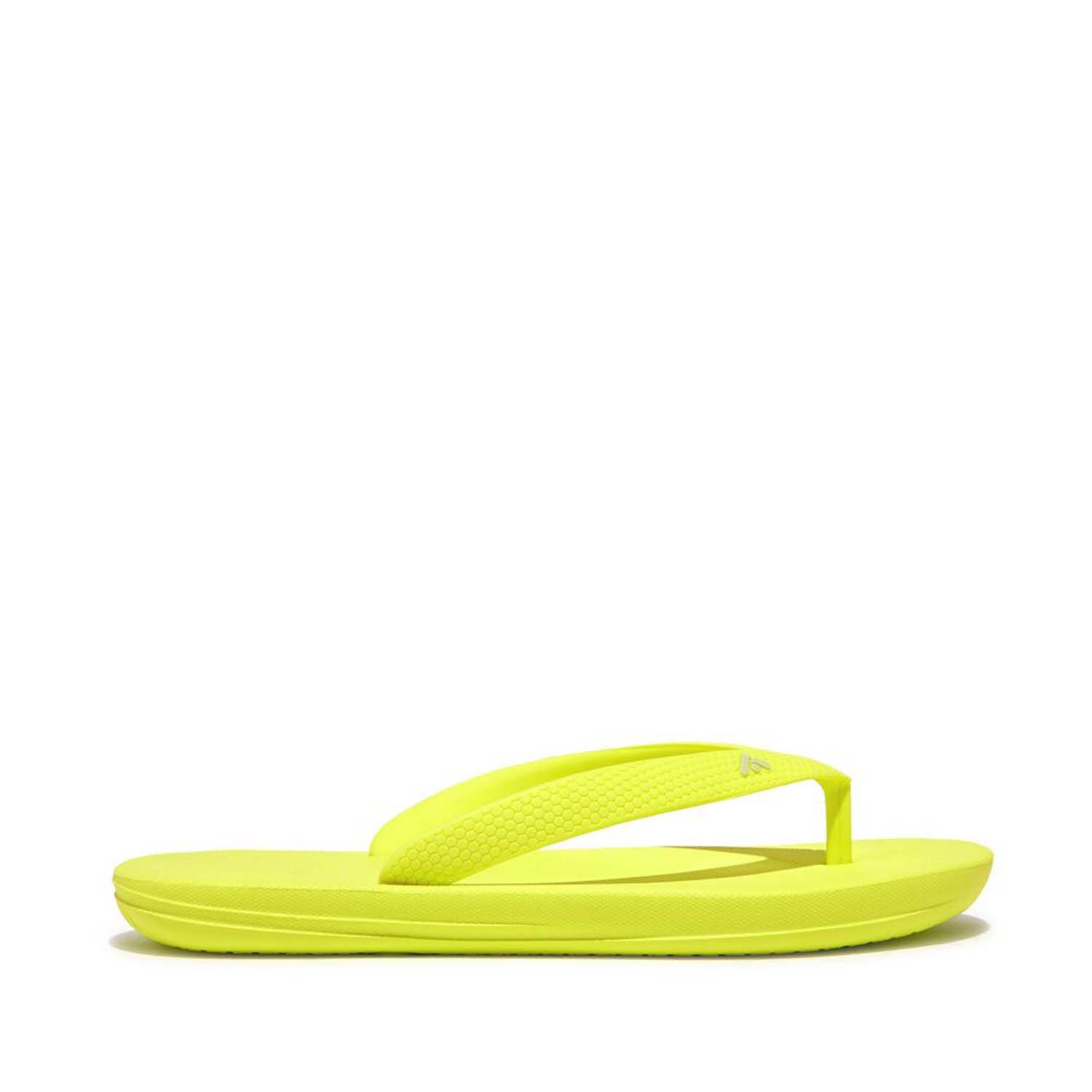 Girl's Fit Flop iQushion Ergonomic Flip Flops in Yellow