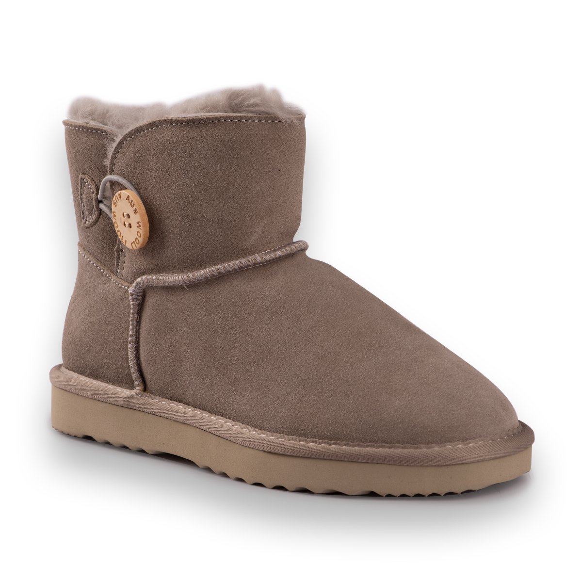 Aus Wooli Australia Unisex Short Sheepskin Cabarita Button Boot