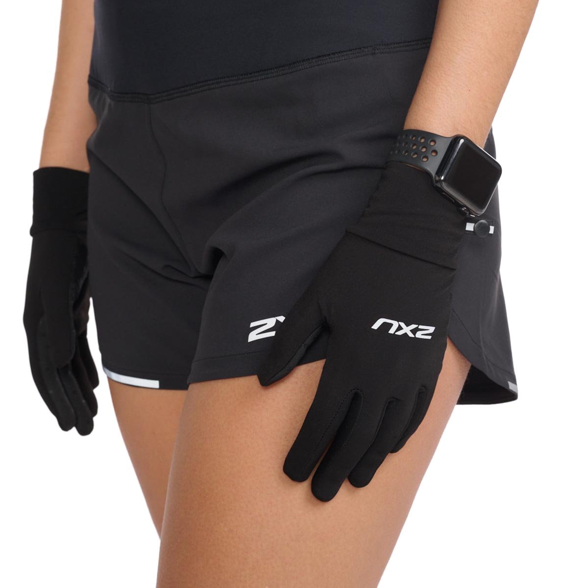 Run Glove Black/Silver