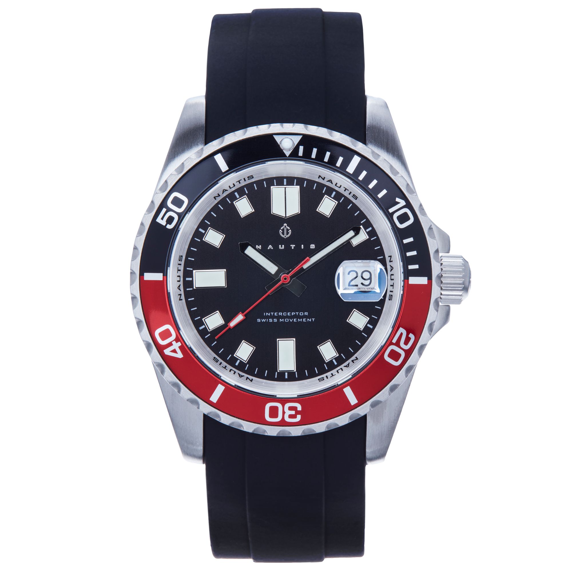 Nautis Interceptor Box Set with Interchangable Bands and Date Display ...
