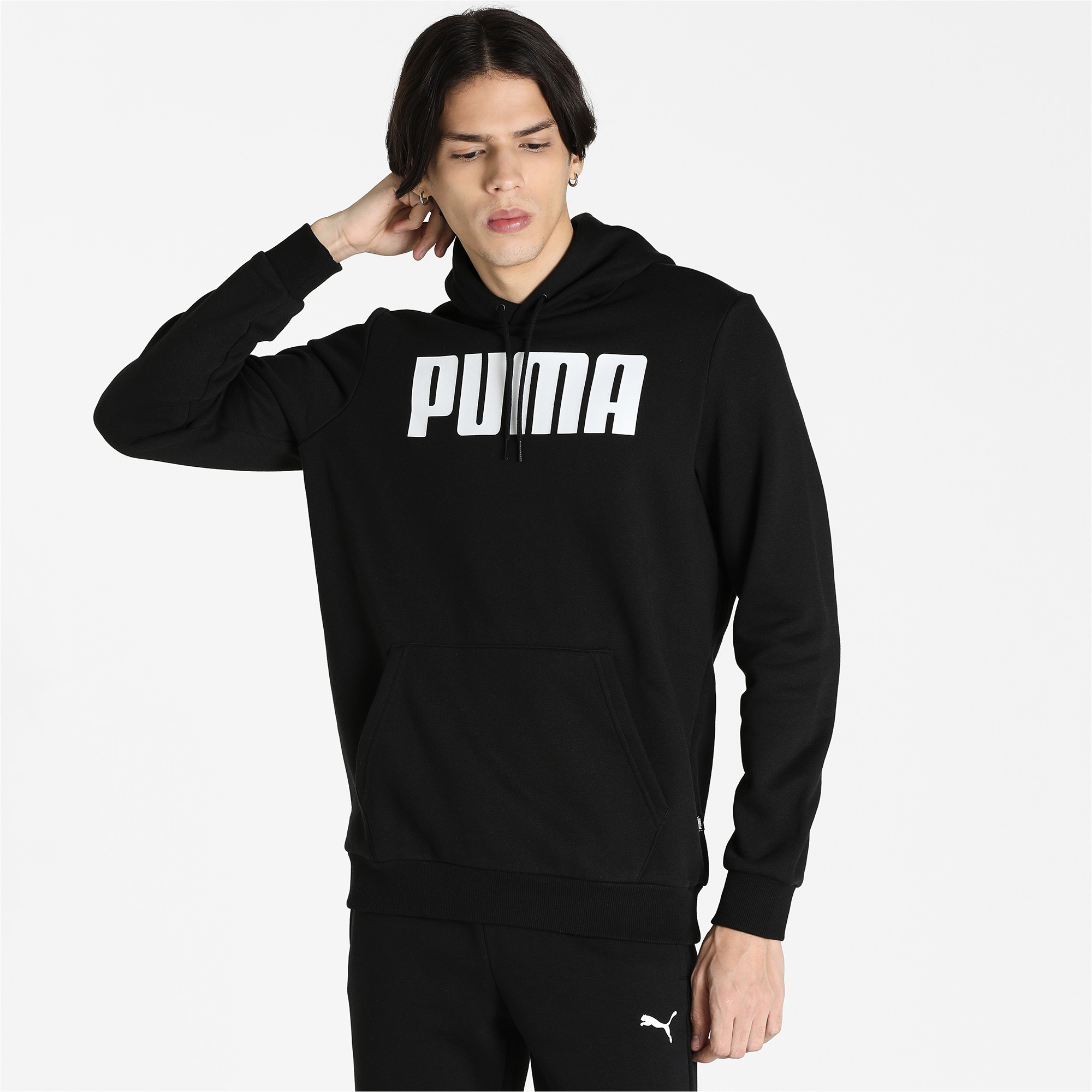 PUMA Mens Essentials Full-Length Hoodie Hoody Hooded Top