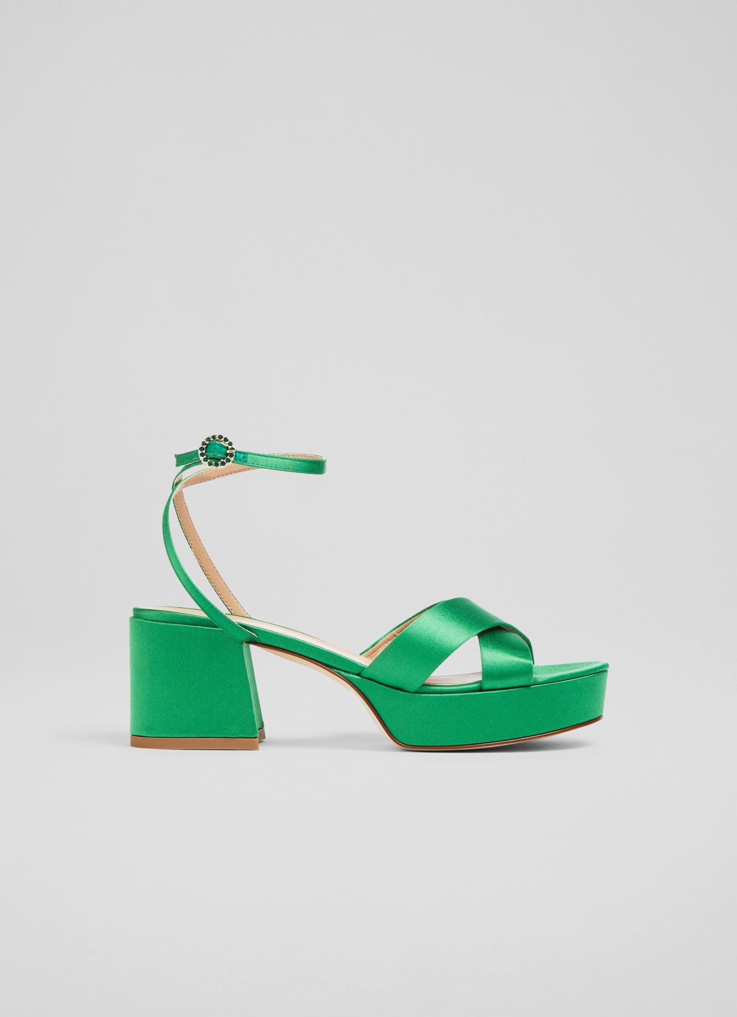 LK Bennett Amie Formal Sandals, Emerald
