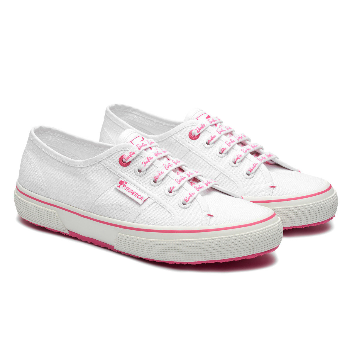 Superga Womens/Ladies 2750 Classic Barbie Trainers (White/Pink)