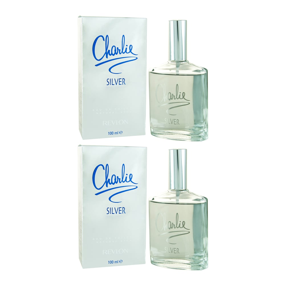 Revlon Charlie Silver Eau de Toilette 100ml x 2