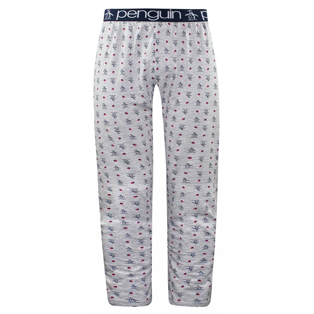 Original Penguin Jersey Lounge Mens Grey Pyjamas Bottoms