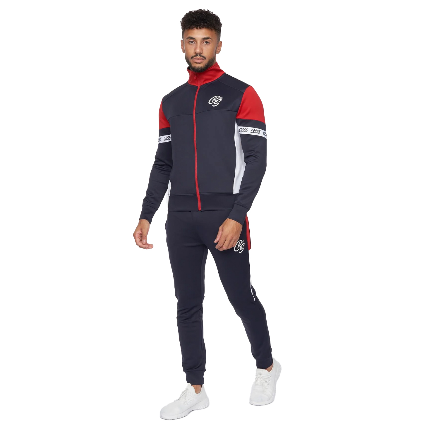 Crosshatch Mens Landan Tracksuit (Navy)