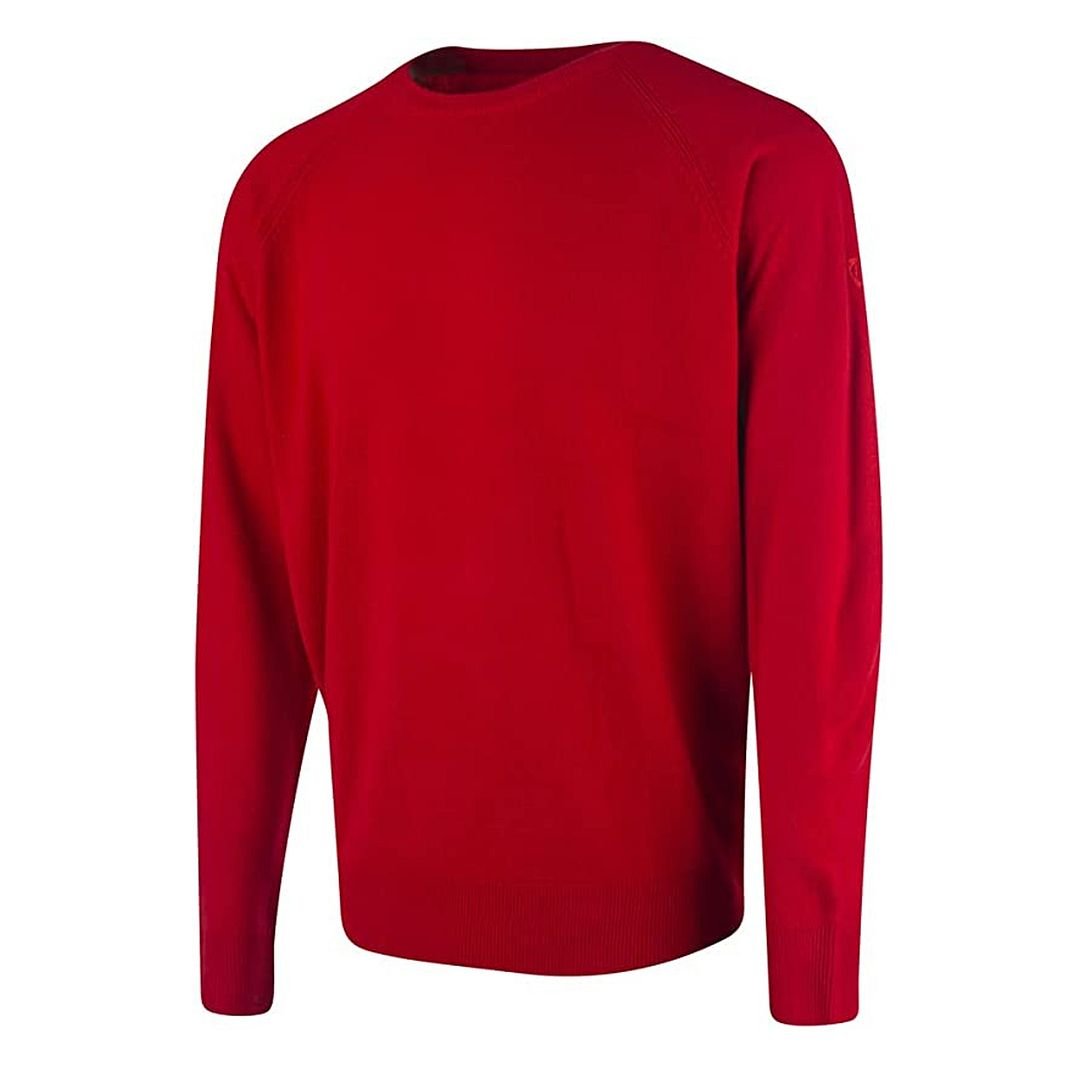 Island Green Raglan Heren Rode Golf Trui