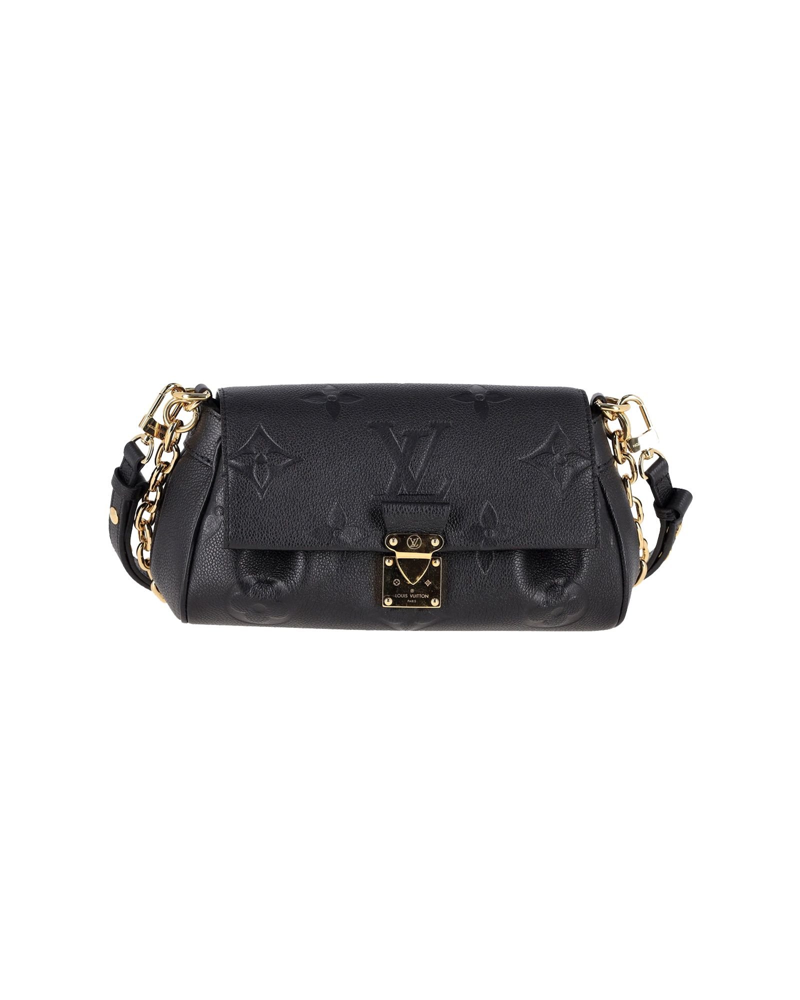 Louis Vuitton Favourite Shoulder Bag in Black Monogram Empreinte 'Noir ...