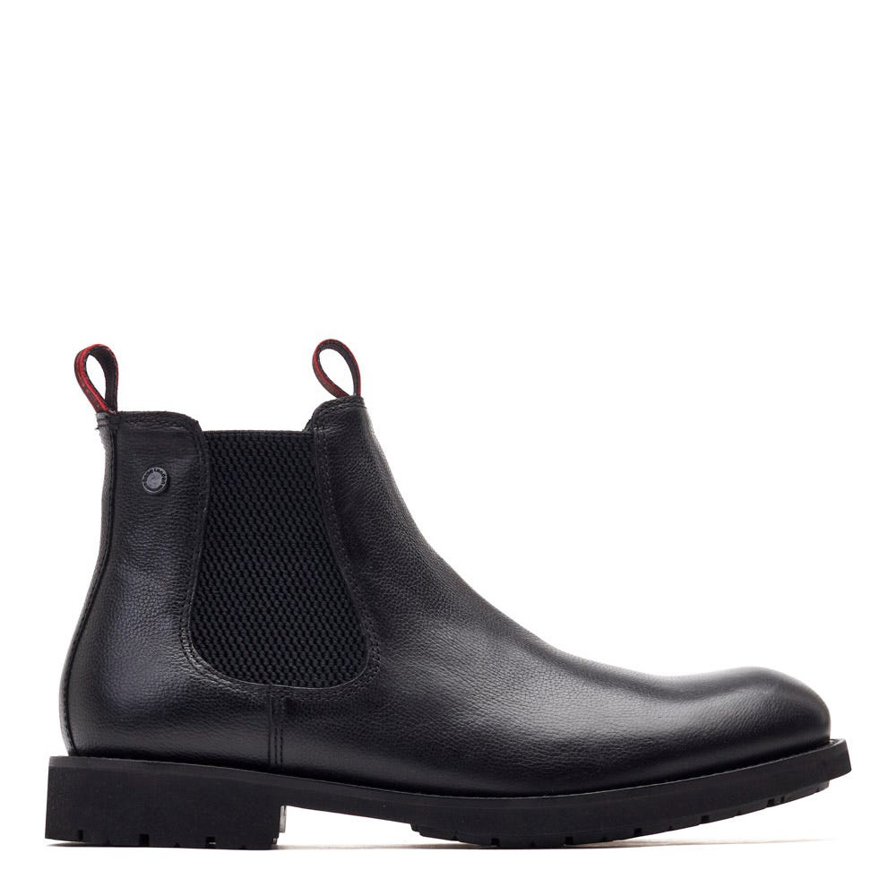 Base London Ozzy Grain Black Boots