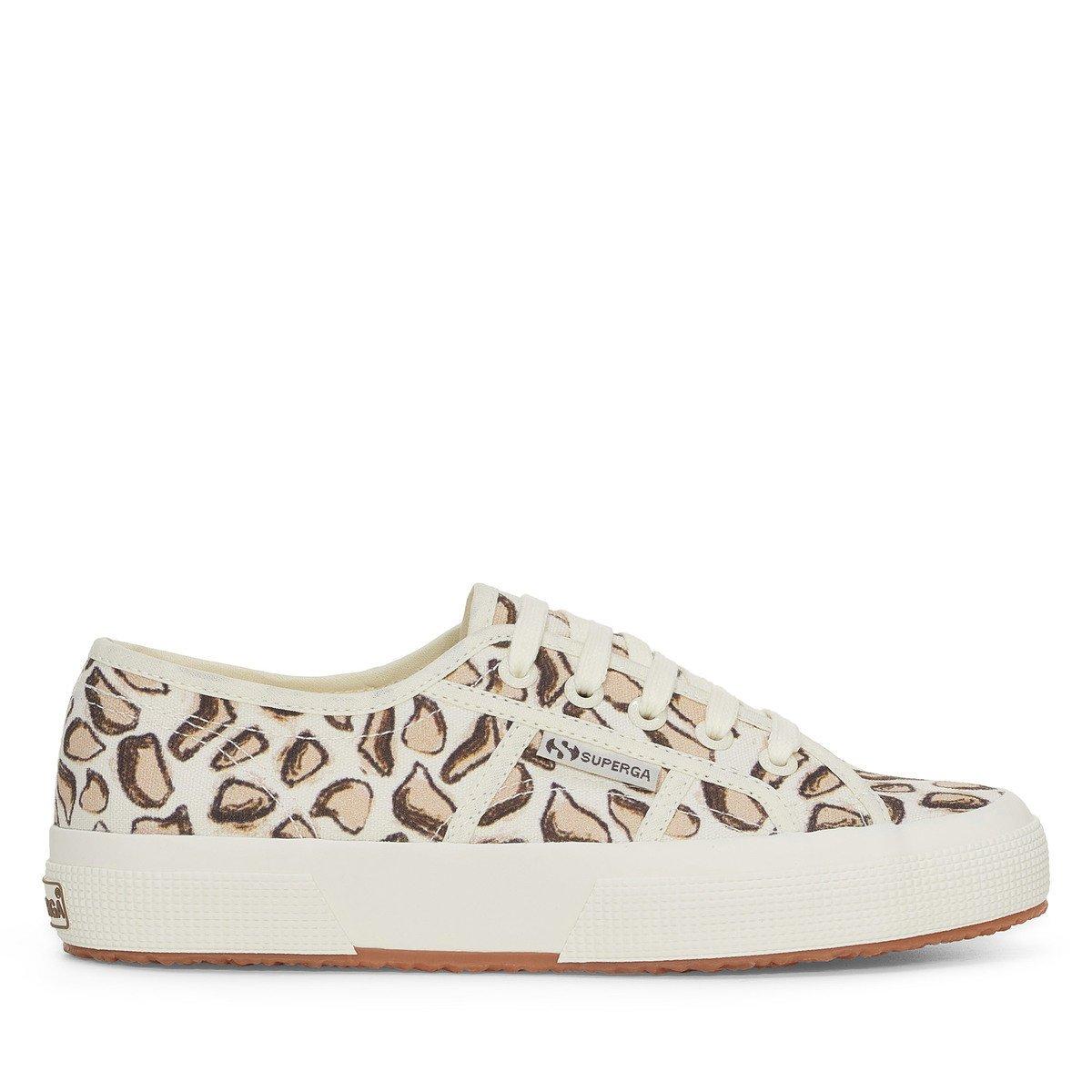 Superga Womens/Ladies 2750 Giraffe Print Trainers (Beige Natural)