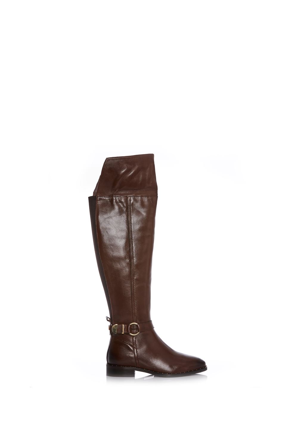 'Tori' Tan Leather Knee High Boots